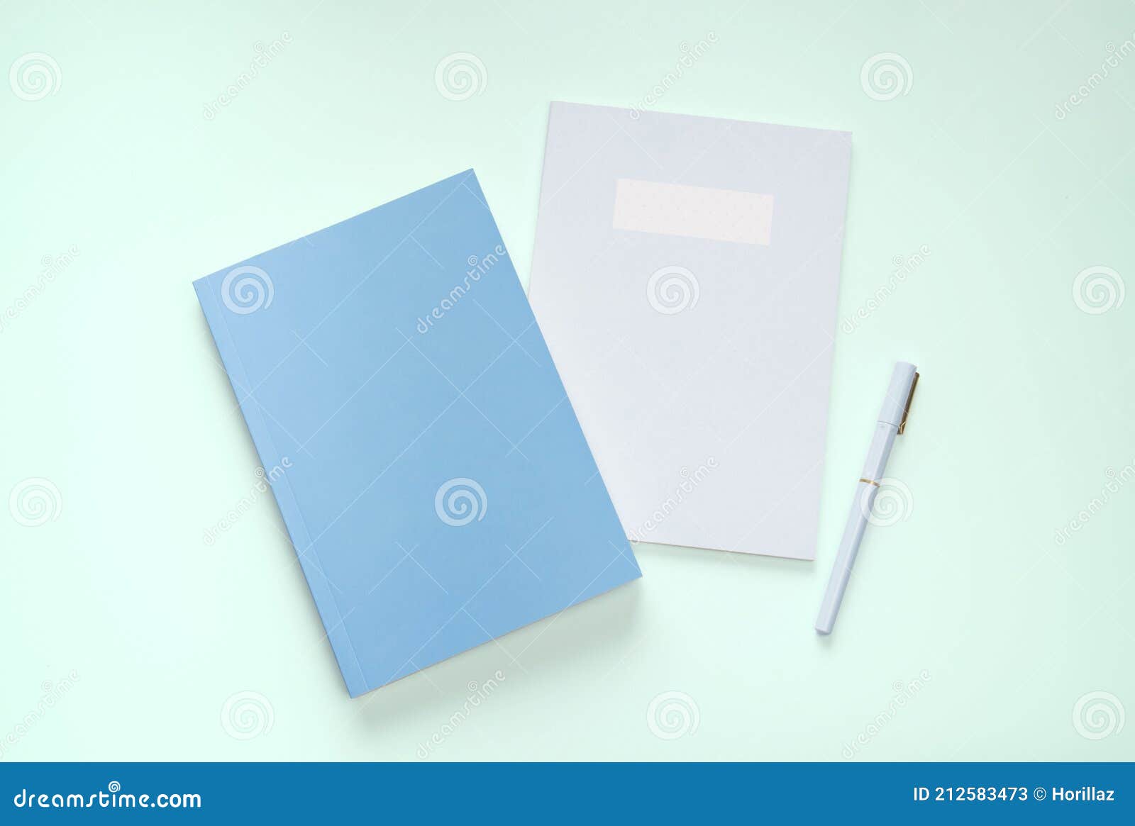 Flat Lay Book and Stationery Stock Image - Image of background, pencil ...