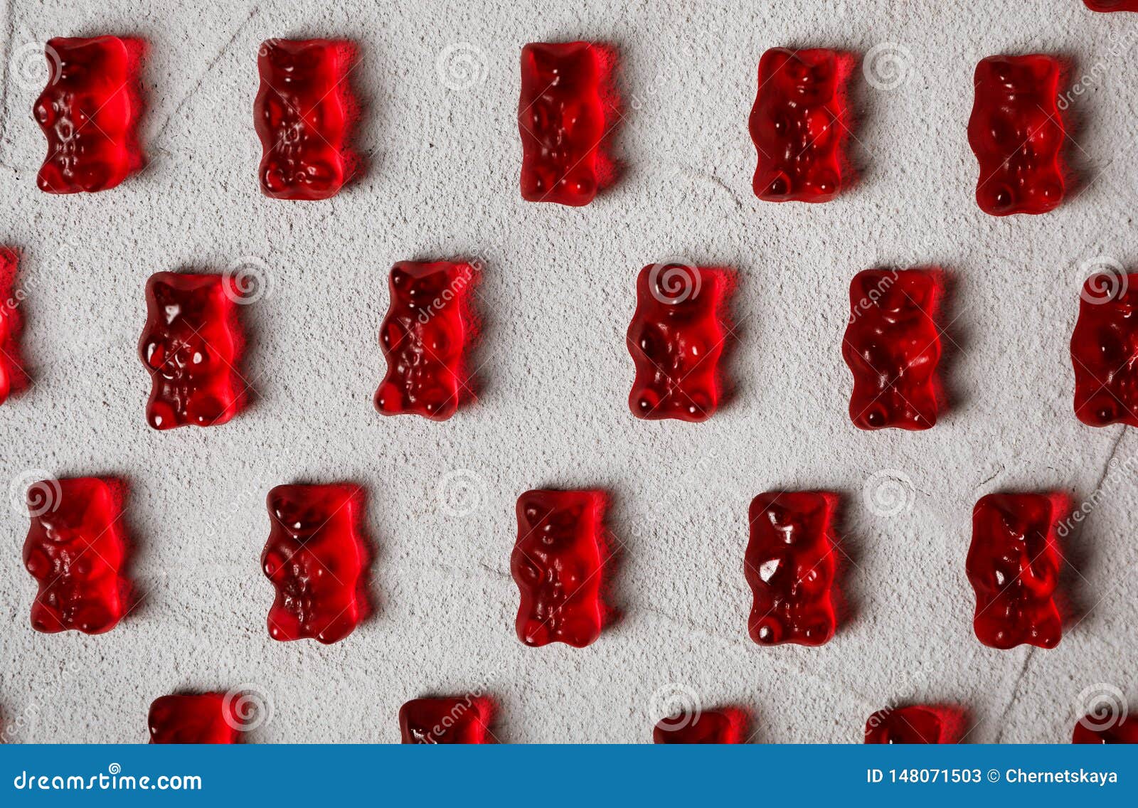 Flat Lay Composition with Delicious Color Jelly Bears Editorial Stock ...