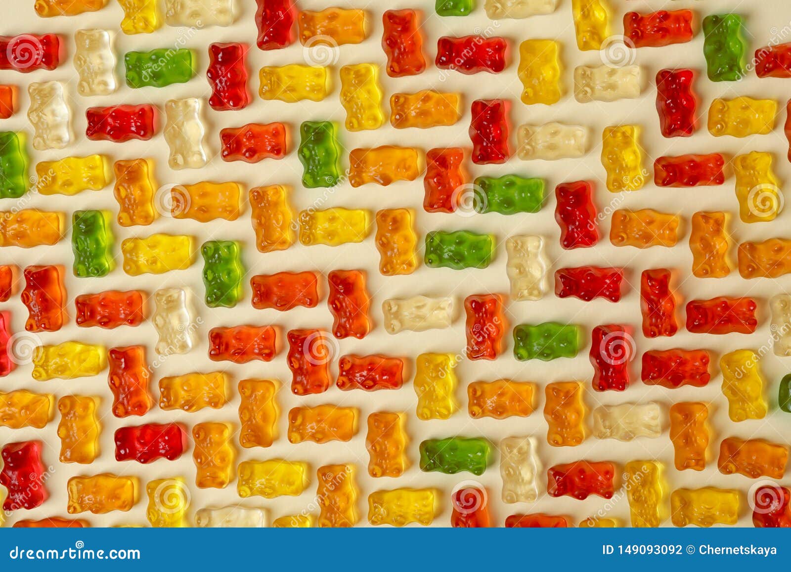 Flat Lay Composition with Delicious Jelly Bears Editorial Photography ...