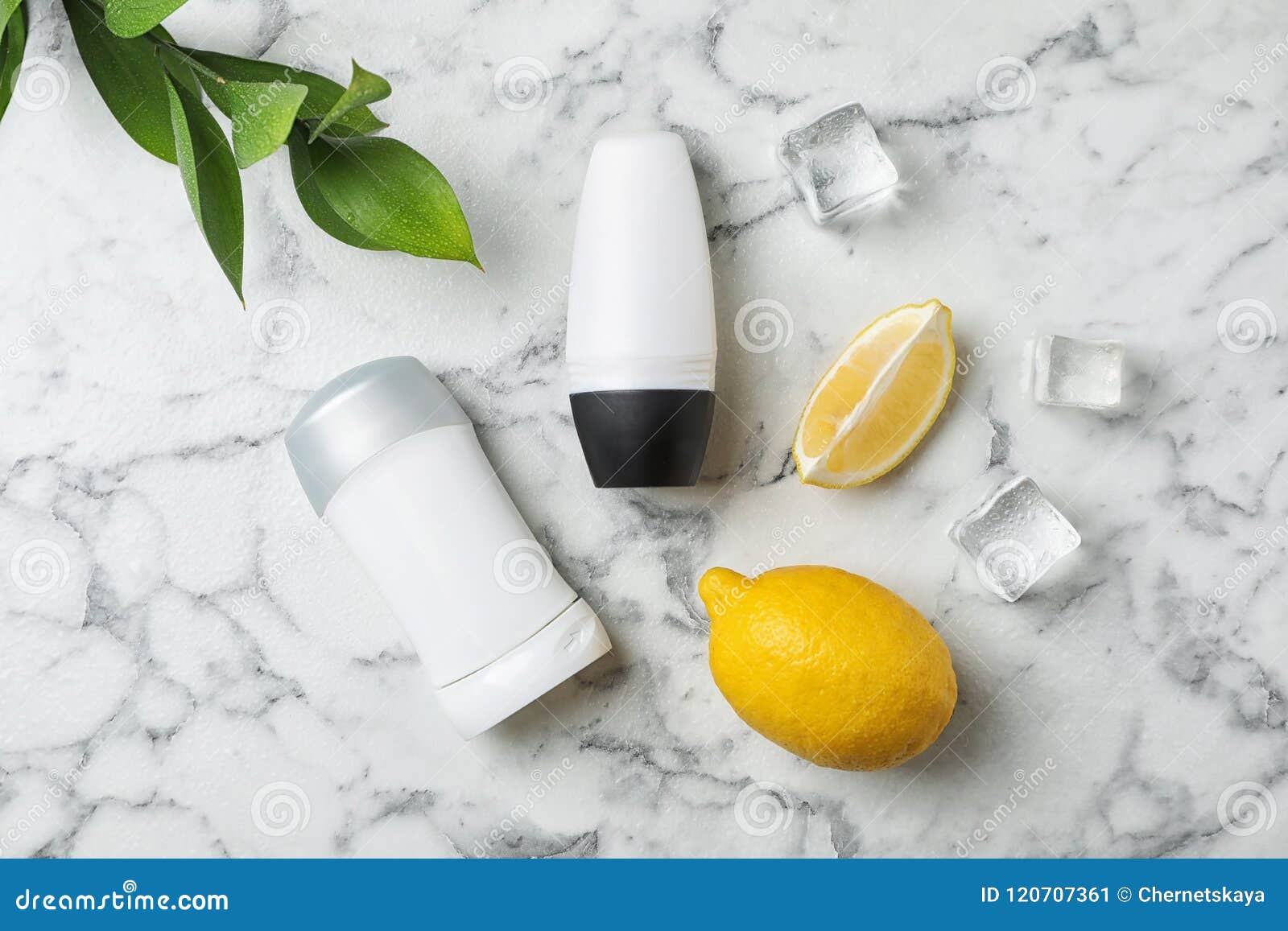 Flat Lay Composition with Different Deodorants Stock Image - Image of ...