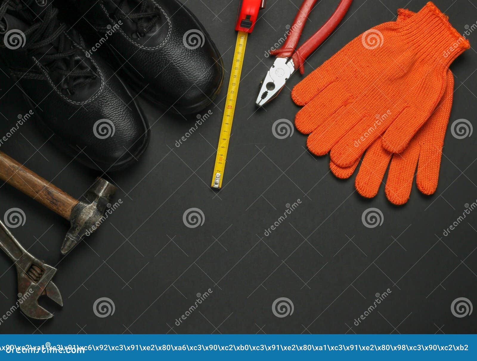 Flat Lay Composition with Different Industrial Working Tools Stock ...
