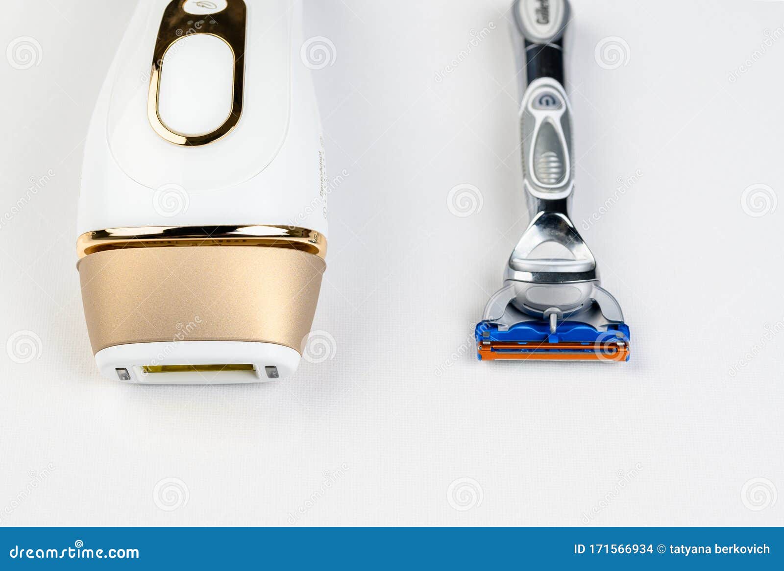 Flat Lay Composition with Different Tools for Epilation Modern ...