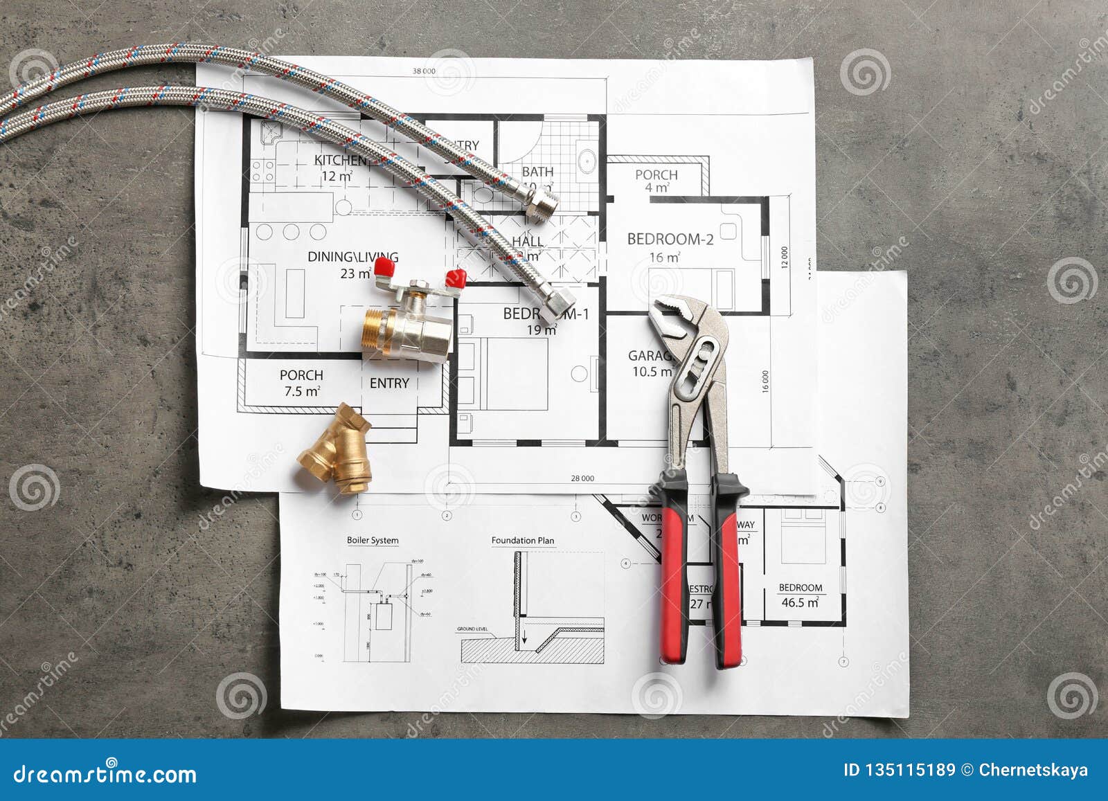 Composition Of House Formed With Green Leaves Over Opened Door In Empty ...