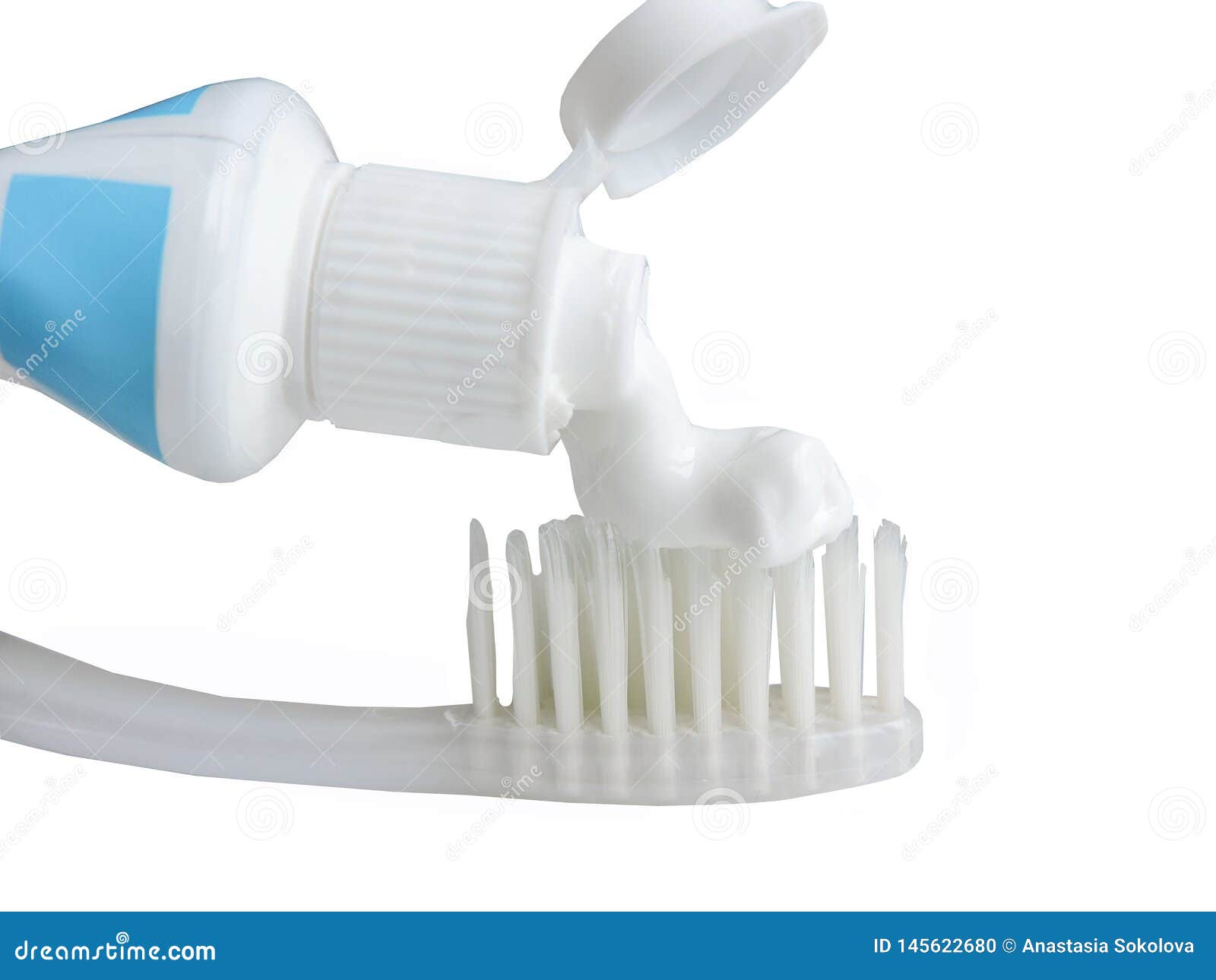 Flat Lay Composition with Manual Toothbrushes on White Background ...