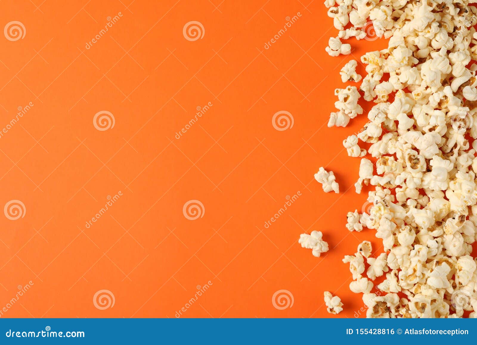 Flat Lay Of Of Popcorn Looking Like A Cloud And Raining From The Cloud ...