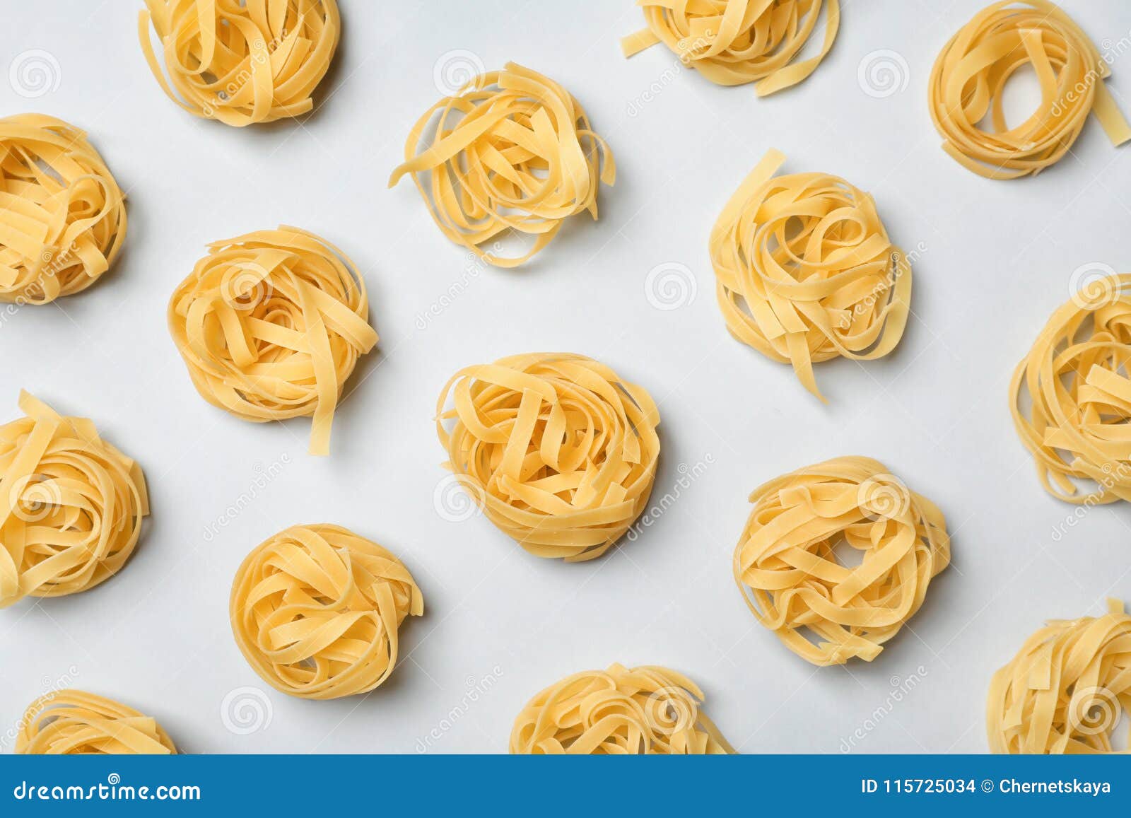 Flat Lay Composition with Raw Pasta Stock Photo - Image of culinary ...