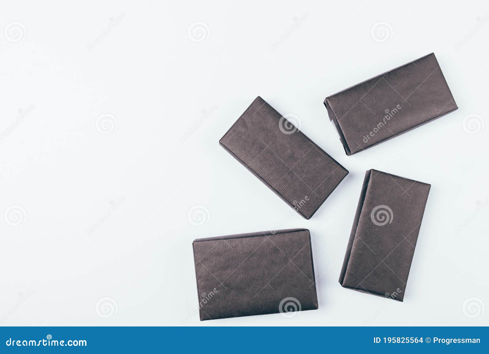 Flat Lay Composition Roll of Black Paper Stock Photo - Image of ...