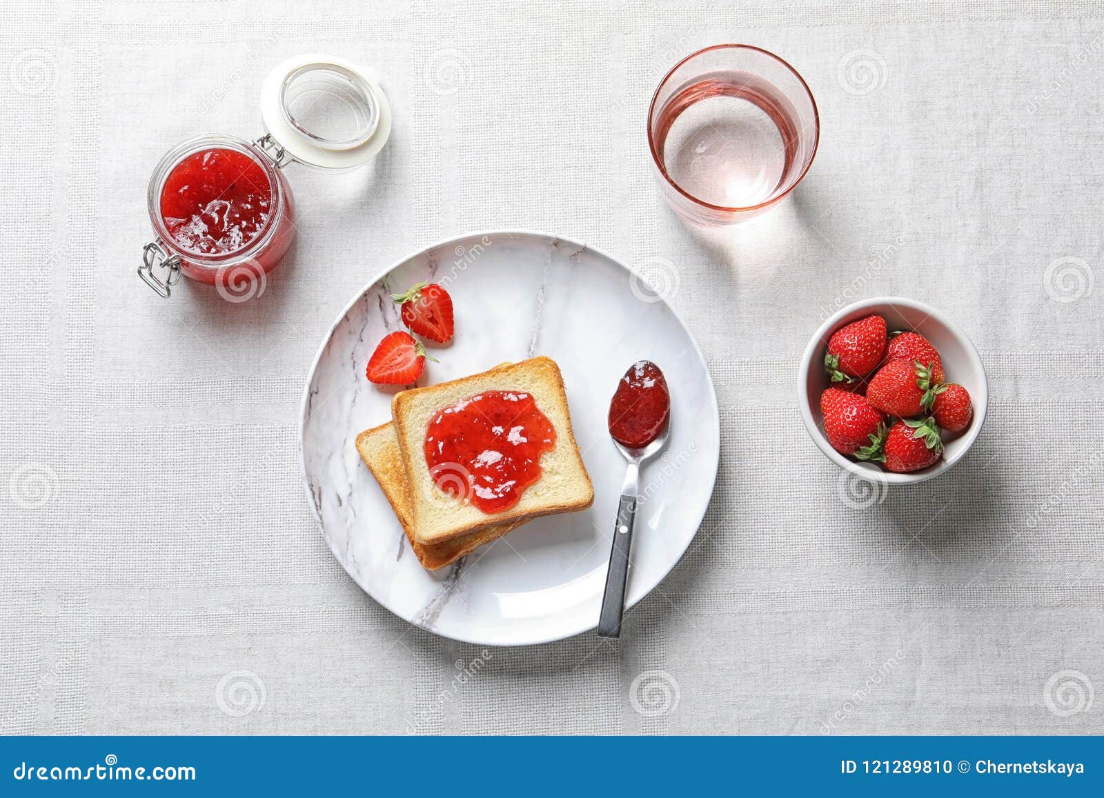 Flat Lay Composition with Toast Bread Stock Photo - Image of organic ...
