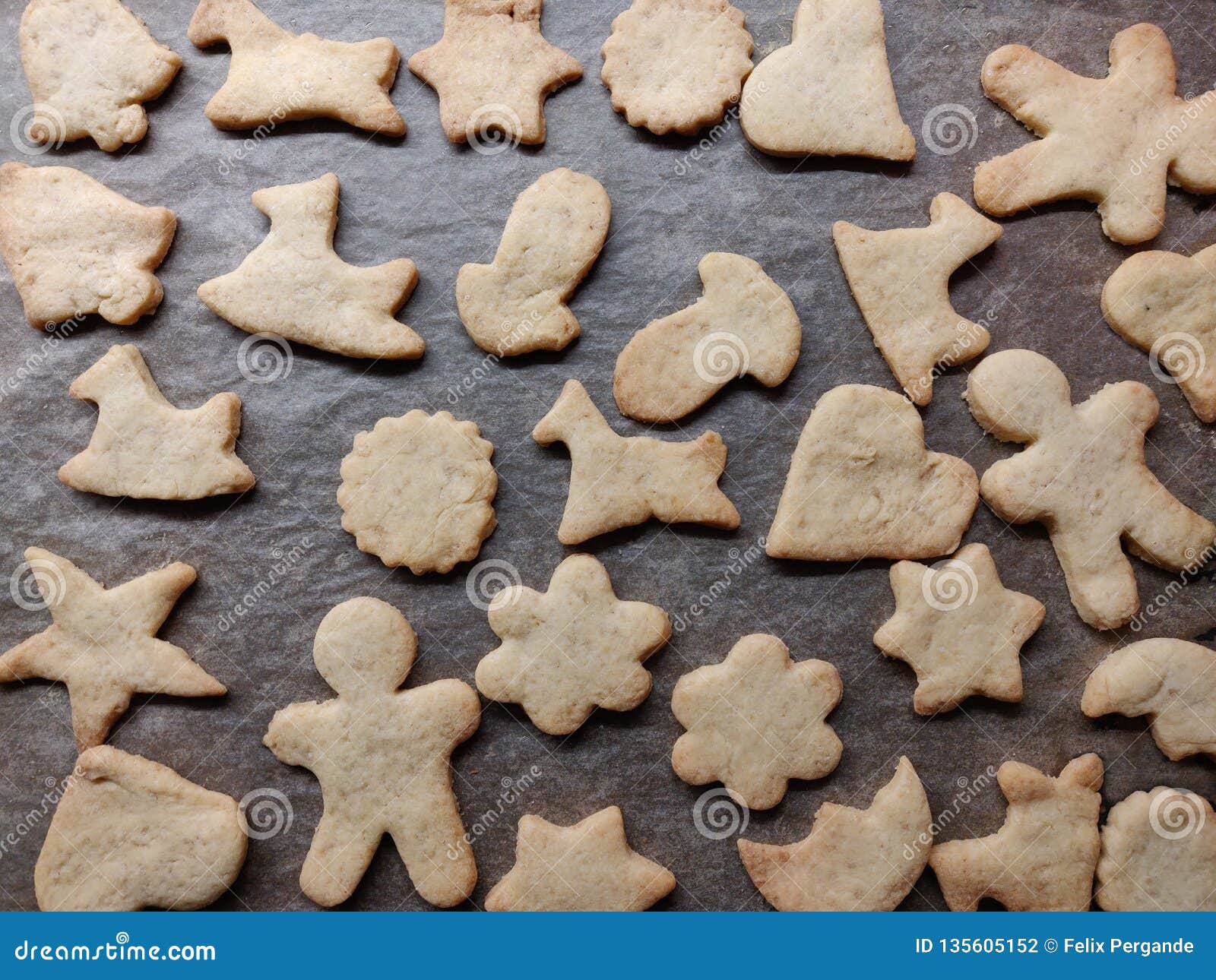 Flat lay cookies stock photo. Image of kitchen, goods - 135605152