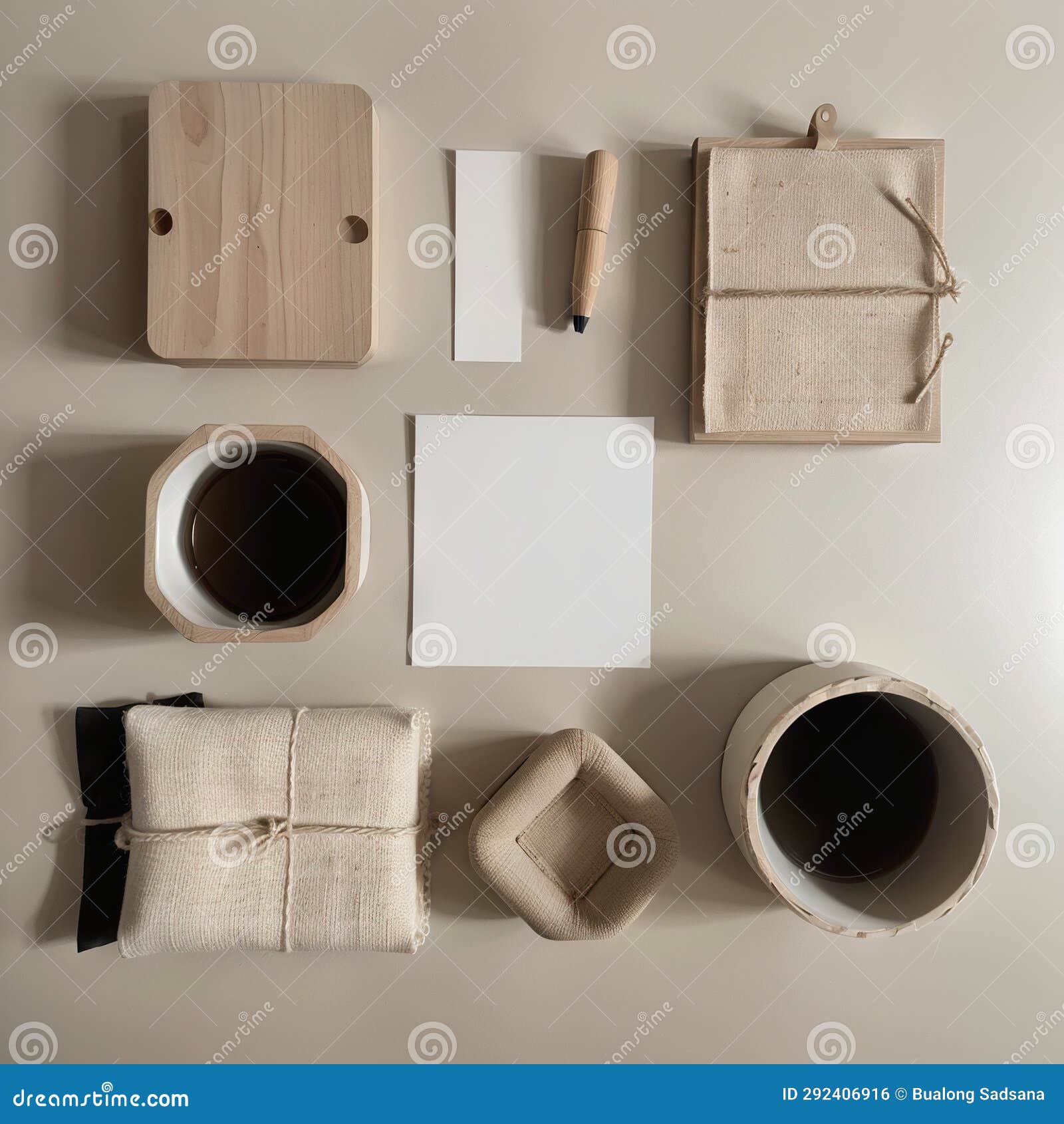 Flat Lay of Creative Architect Moodboard Composition with Samples of ...