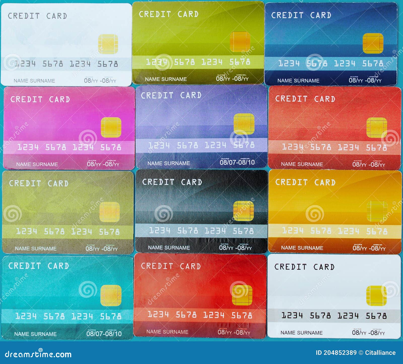 Flat lay with credit cards stock image. Image of demanding - 204852389