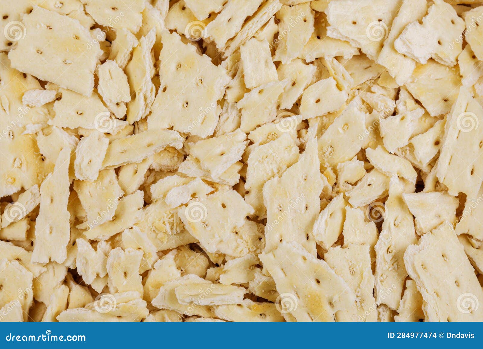 Flat Lay of Crunched Saltine Crackers Make a Delicious Snack Stock ...