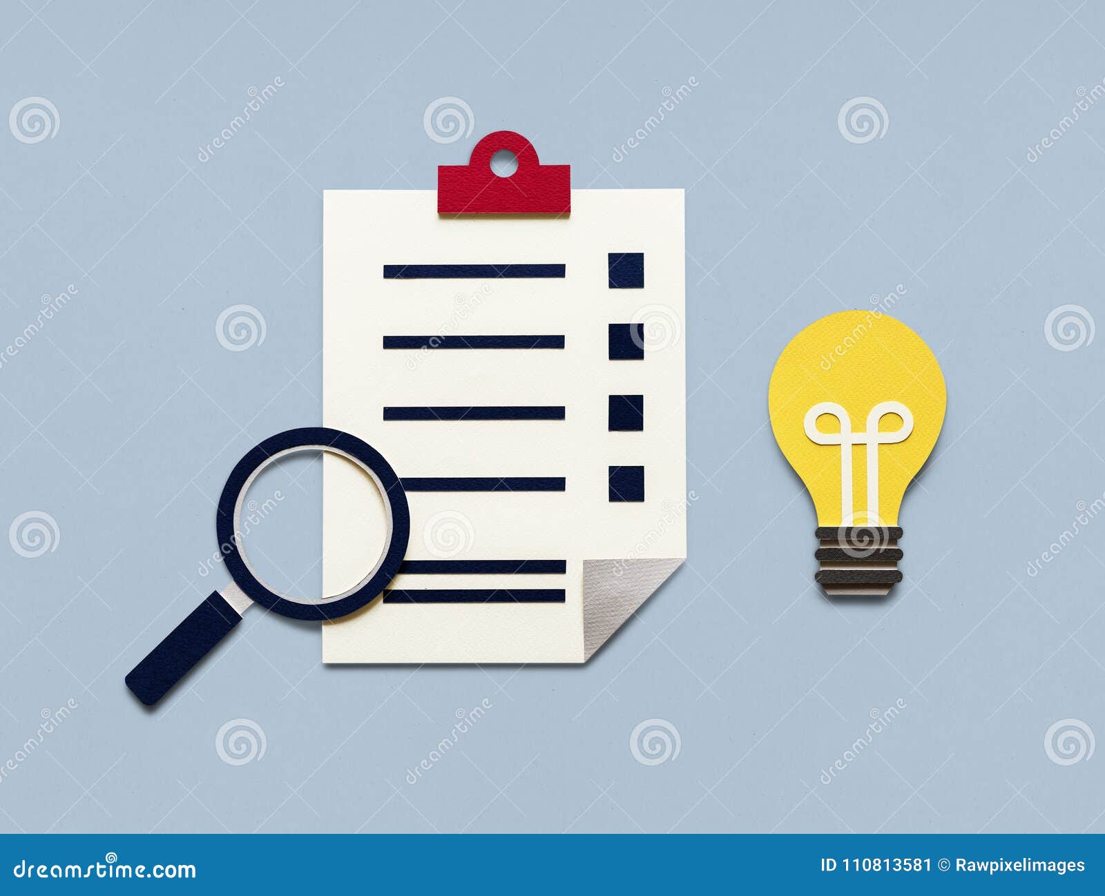 Flat Lay of Data Investigation Paper Illustration Stock Image - Image ...