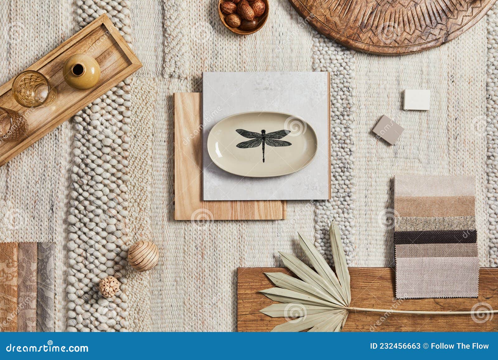 Flat Lay Design of Creative Architect Moodboard Composition with ...