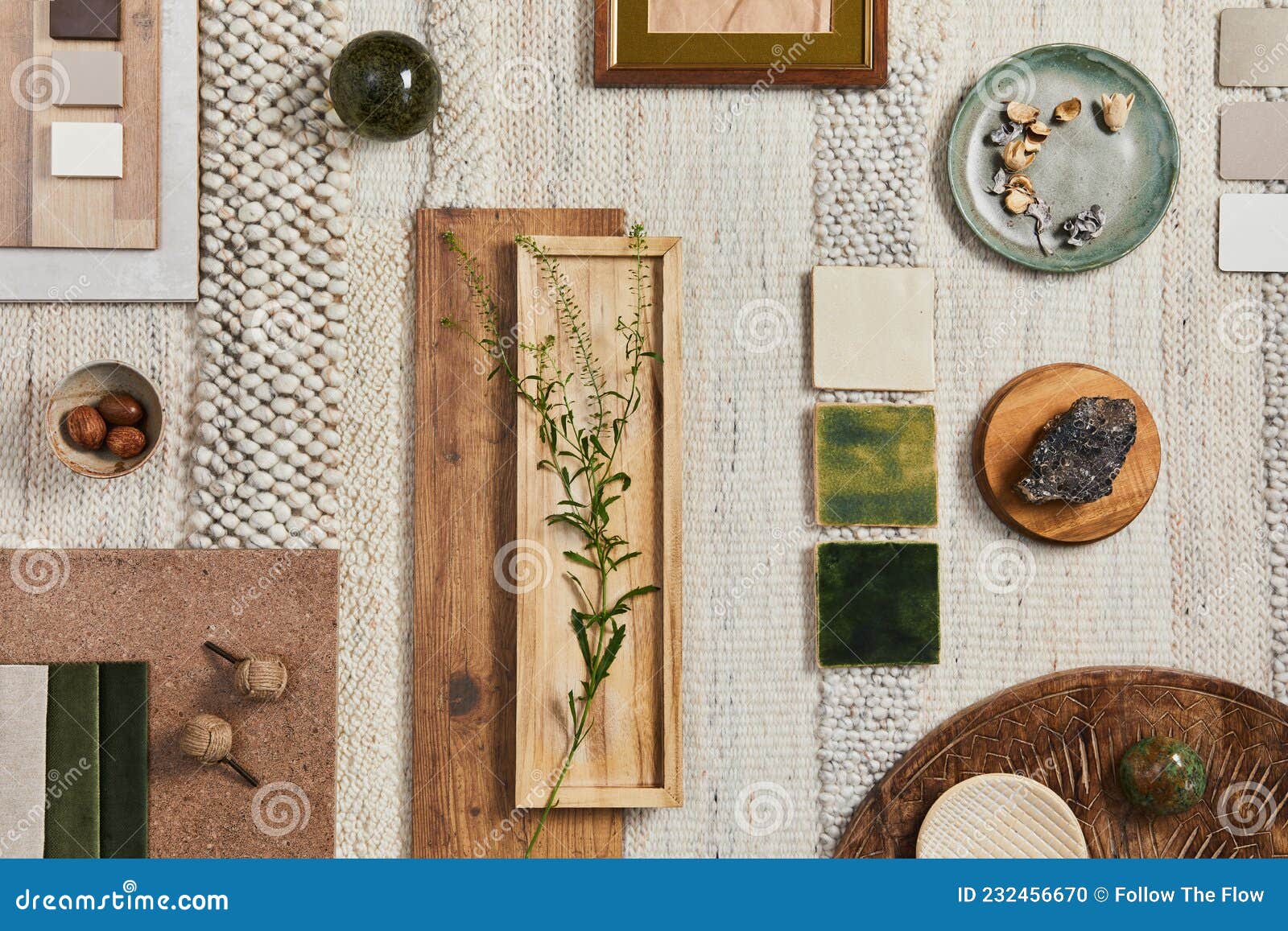 Flat Lay Design of Creative Architect Moodboard Composition with ...