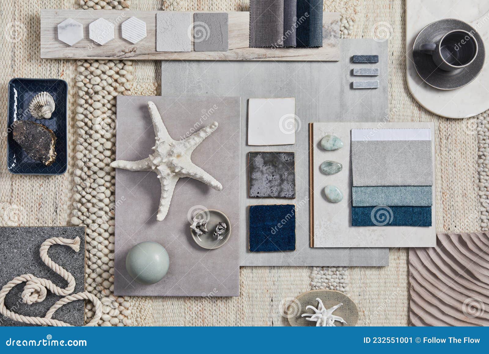 Flat Lay Design of Creative Architect Moodboard Composition with ...