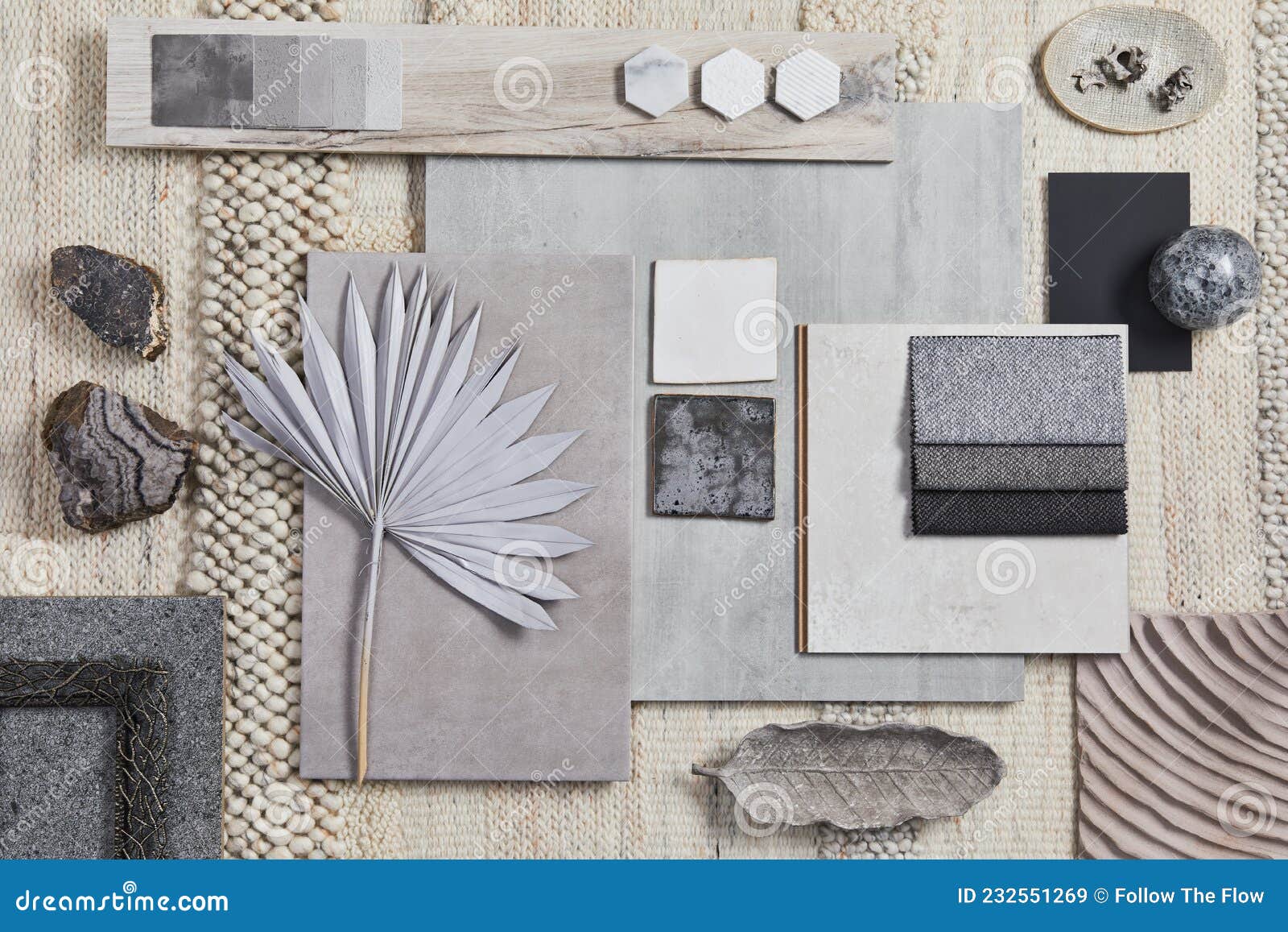 Flat Lay Design of Creative Architect Moodboard Composition with ...