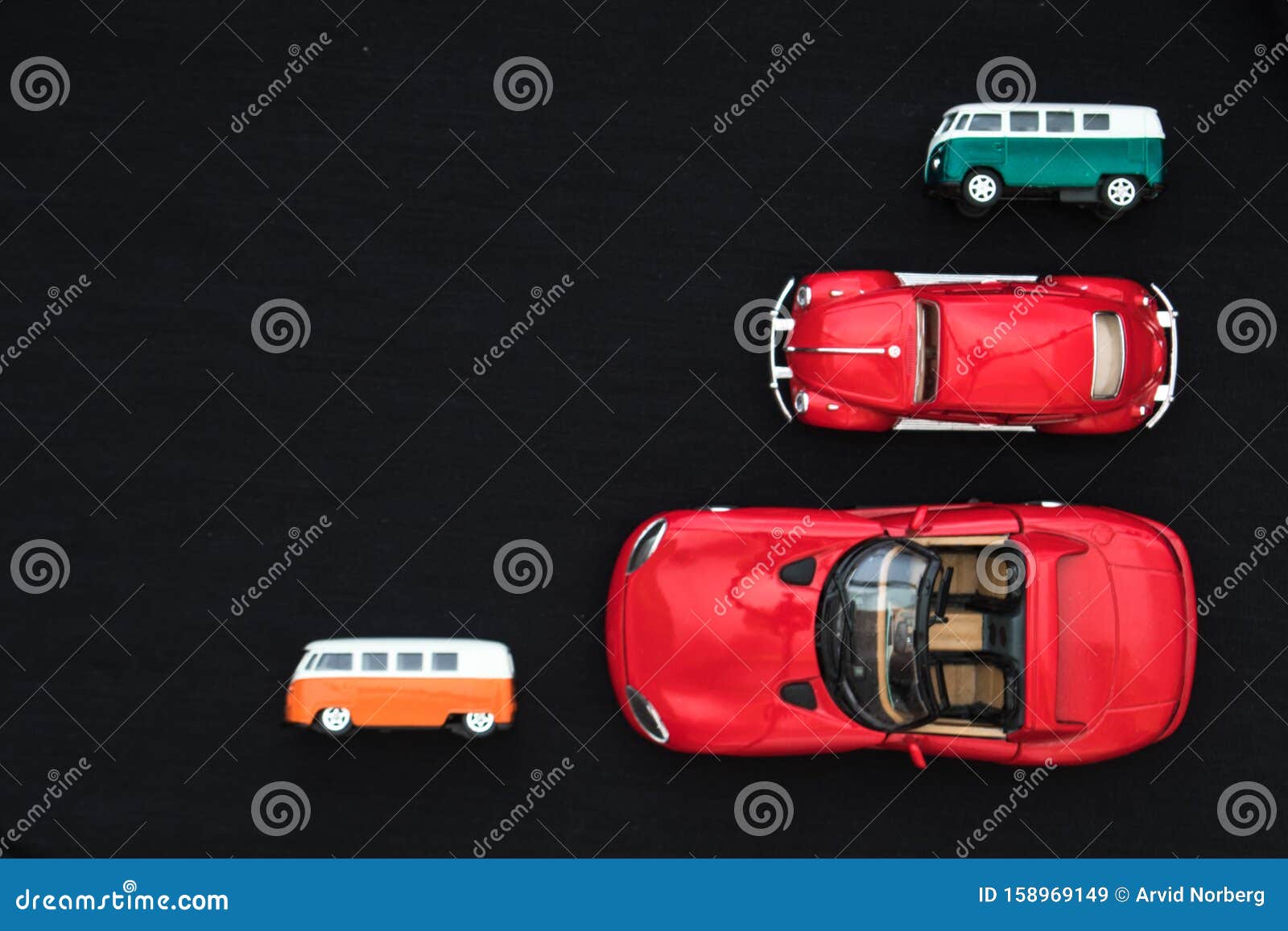 Flat Lay of Toy Cars in Various Colors Stock Image - Image of color ...