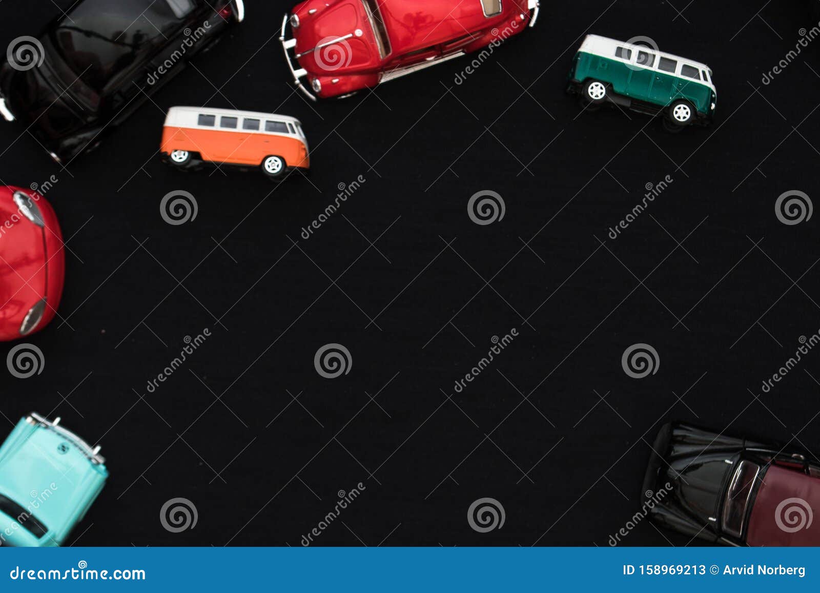 Flat Lay of Toy Cars in Various Colors Stock Image - Image of classic ...