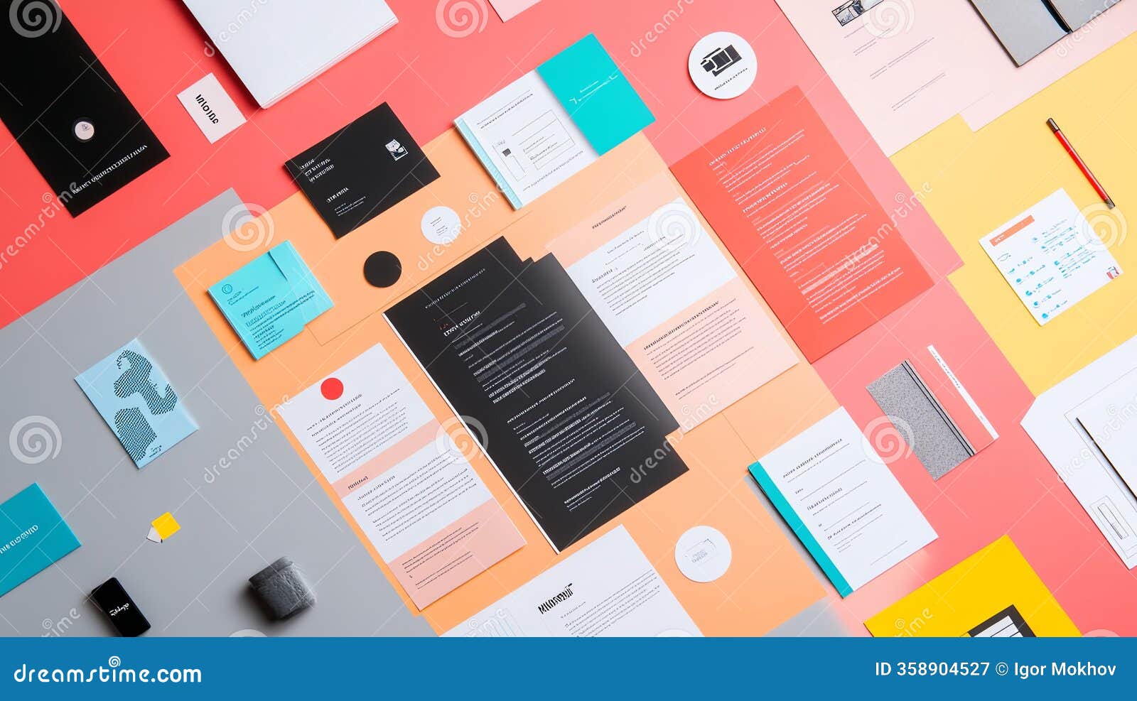 A Flat Lay Of Digital Conference Materials, Including Brochures And ...