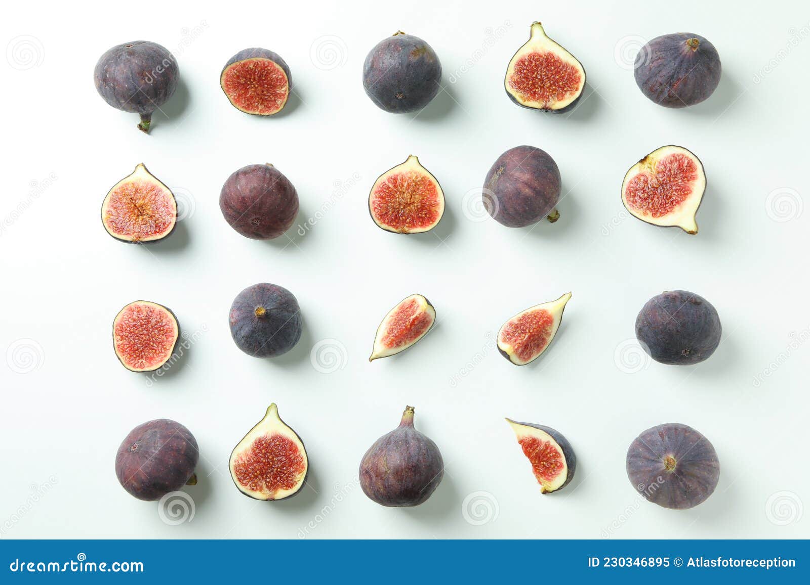 Flat Lay with Fig on White Background Stock Image - Image of wallpaper ...
