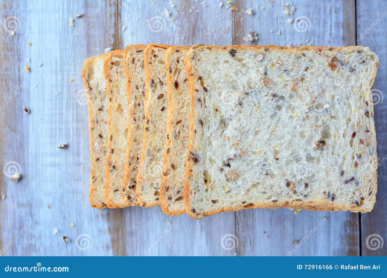Flat Lay of Fresh Sliced Bread Stock Photo - Image of food, fresh: 72916166