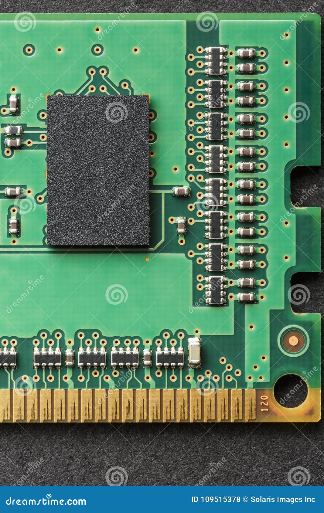 Flat Lay Graphic Still Life Close-up of DIMM RAM Computer Memory Module ...