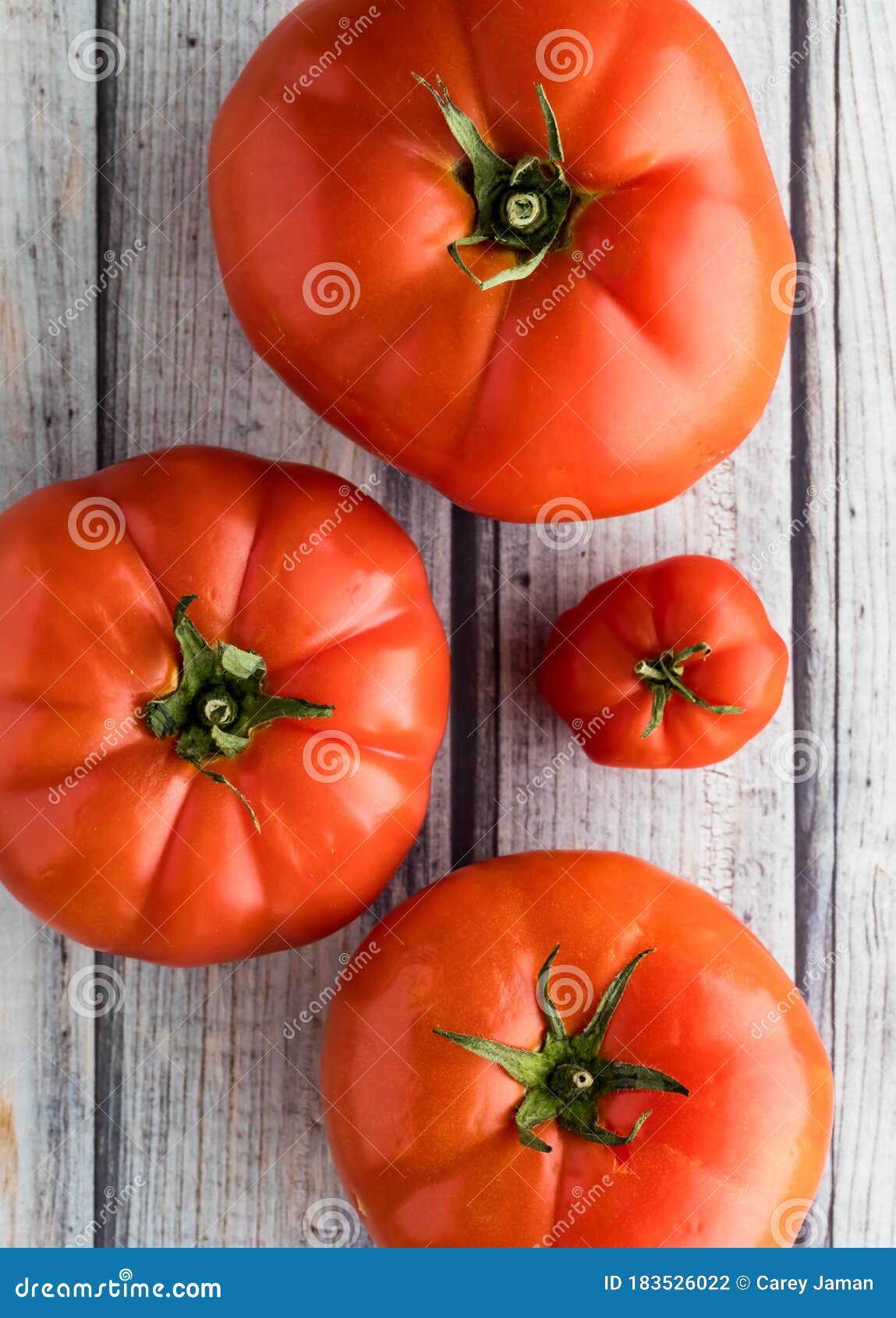 A Flat Lay of Heirloom Tomatoes in Different Shapes and Sizes. Stock ...