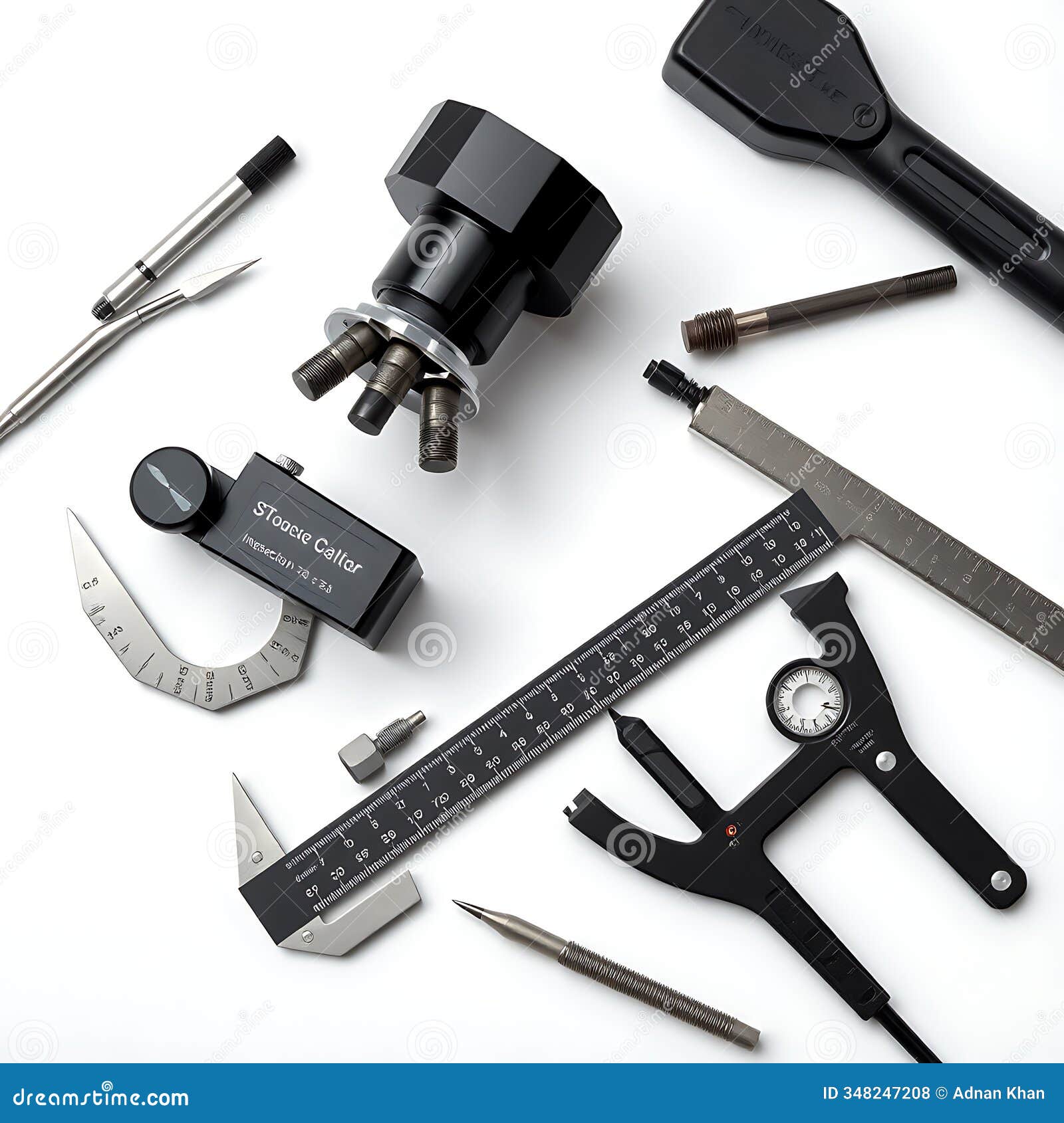 A Flat Lay Image of an Assortment of Inspection Tools Including a ...