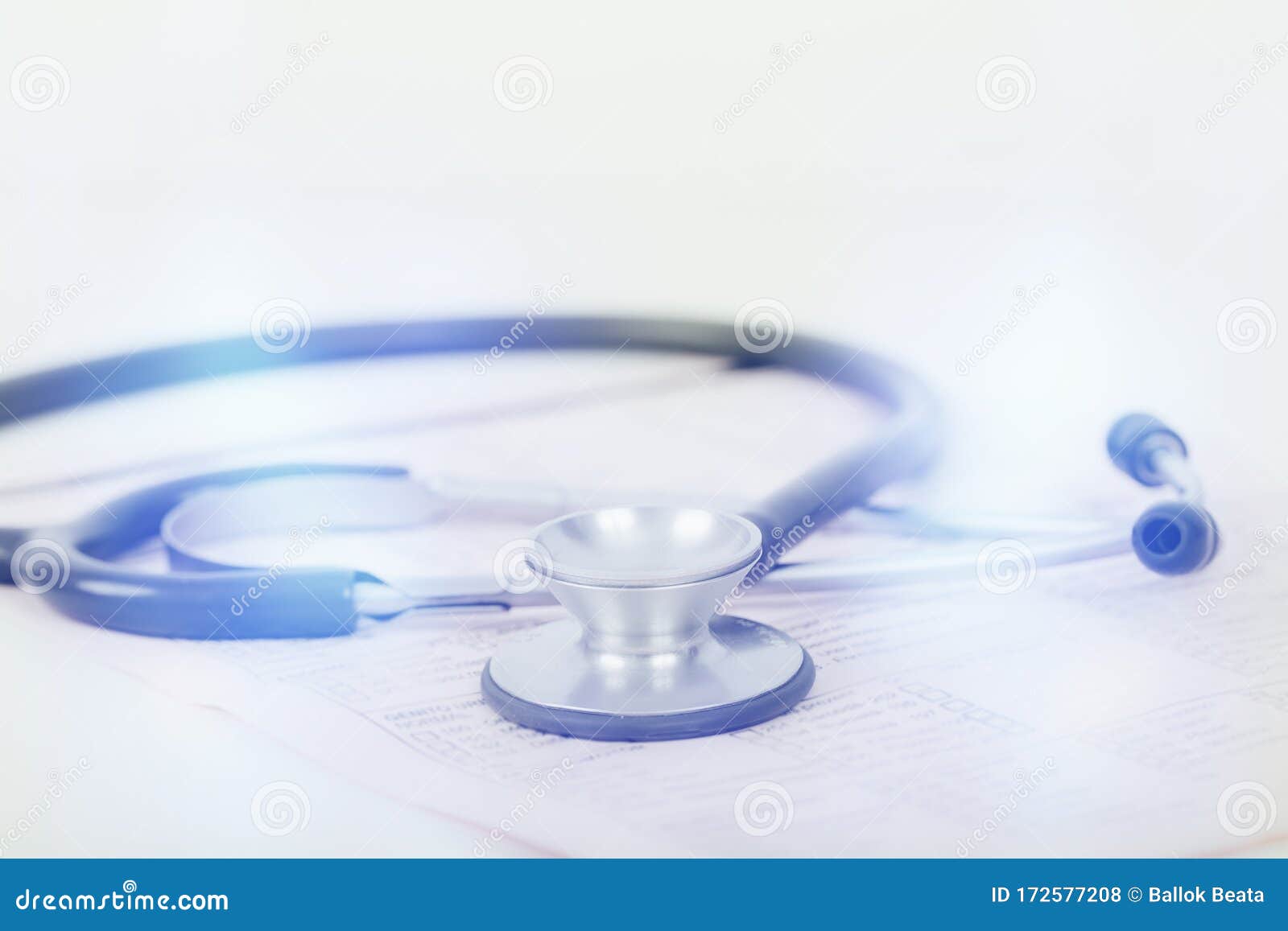 Flat-lay with Medical Objects. Health-care Concept Stock Photo - Image ...