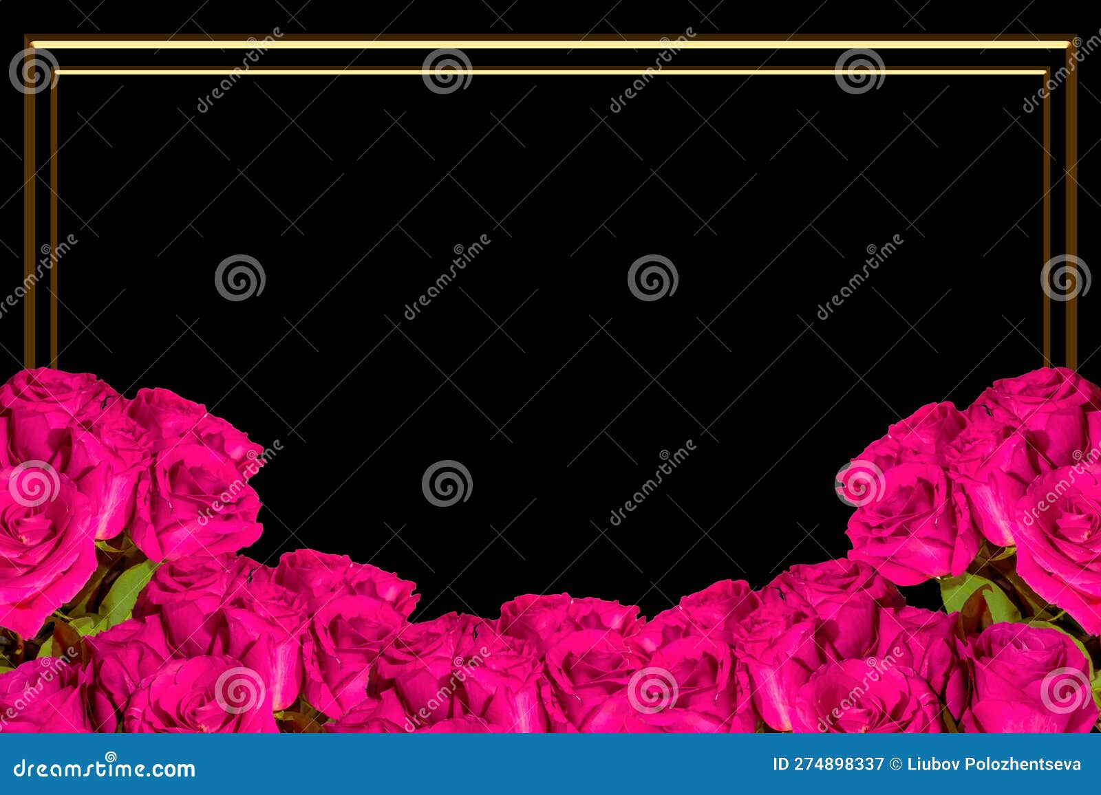 Flat Lay, Postcard for Death, Funeral. Beautiful Pink Roses Stock Image ...