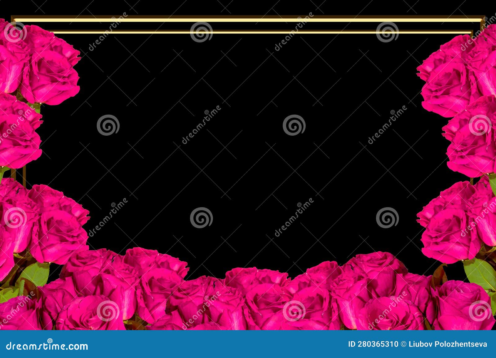 Flat Lay, Postcard for Death, Funeral. Beautiful Pink Roses Stock Photo ...