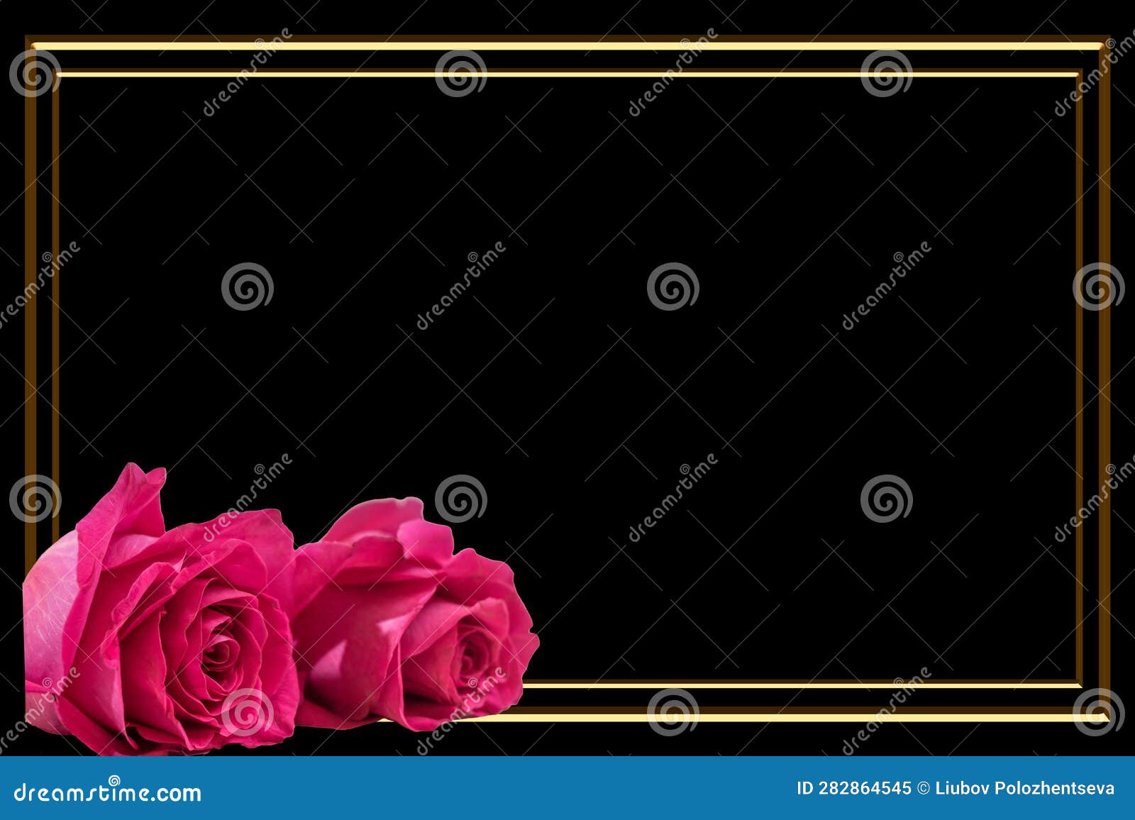 Flat Lay, Postcard for Death, Funeral. Beautiful Pink Roses Stock Image ...