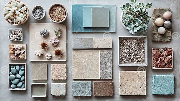 Material Samples.a Showcase of Material Samples Stock Illustration ...