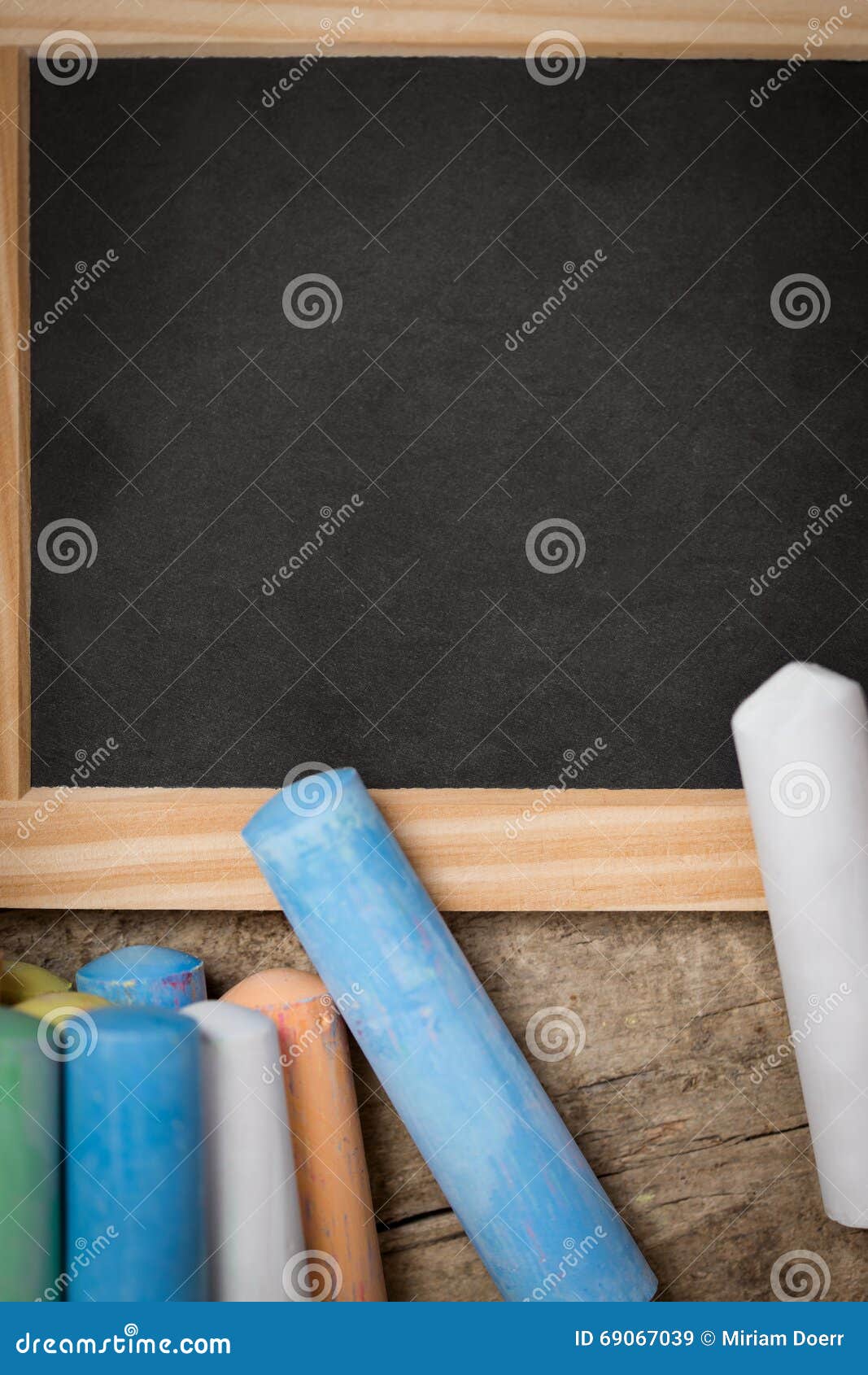 Flat Lay, Slate with Colorful Crayon Stock Image - Image of study ...
