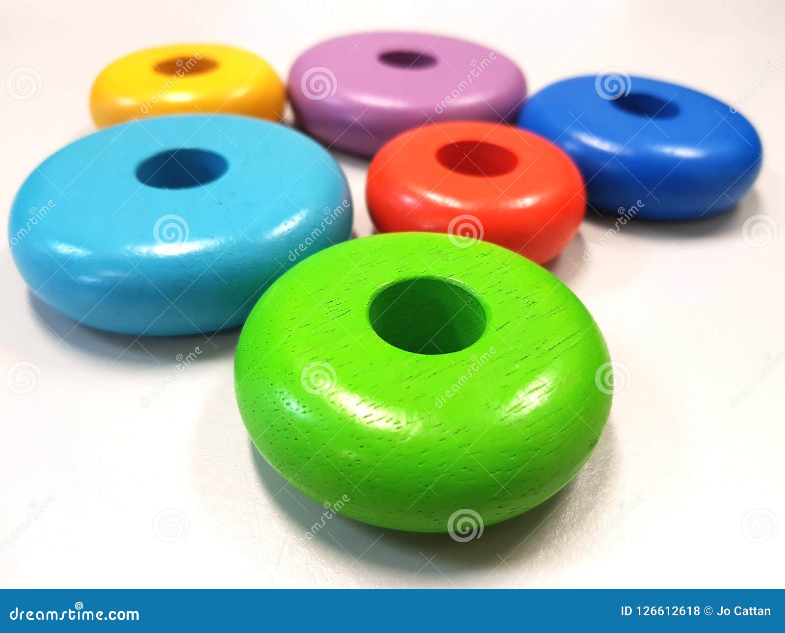 Primary Colored Oval Shapes Stock Photo - Image of stackable, oval ...