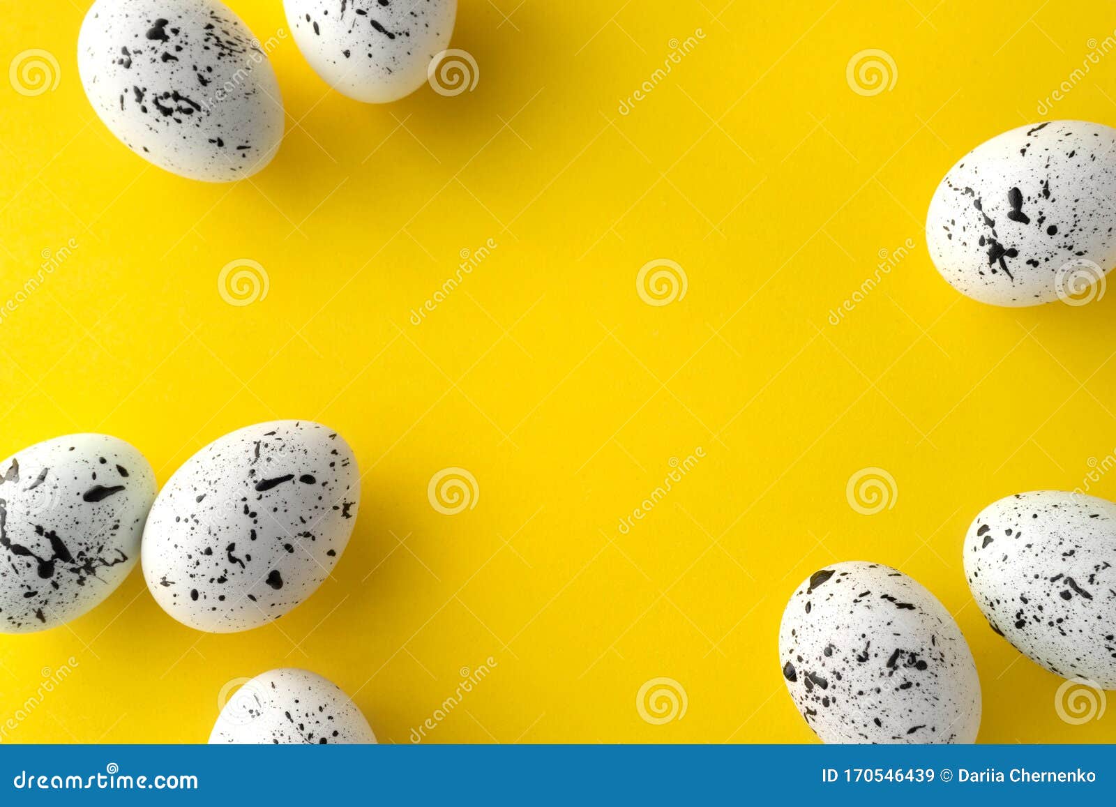 Flat Lay Top View Composition Made of Eggs with Minimal Splatter Design ...