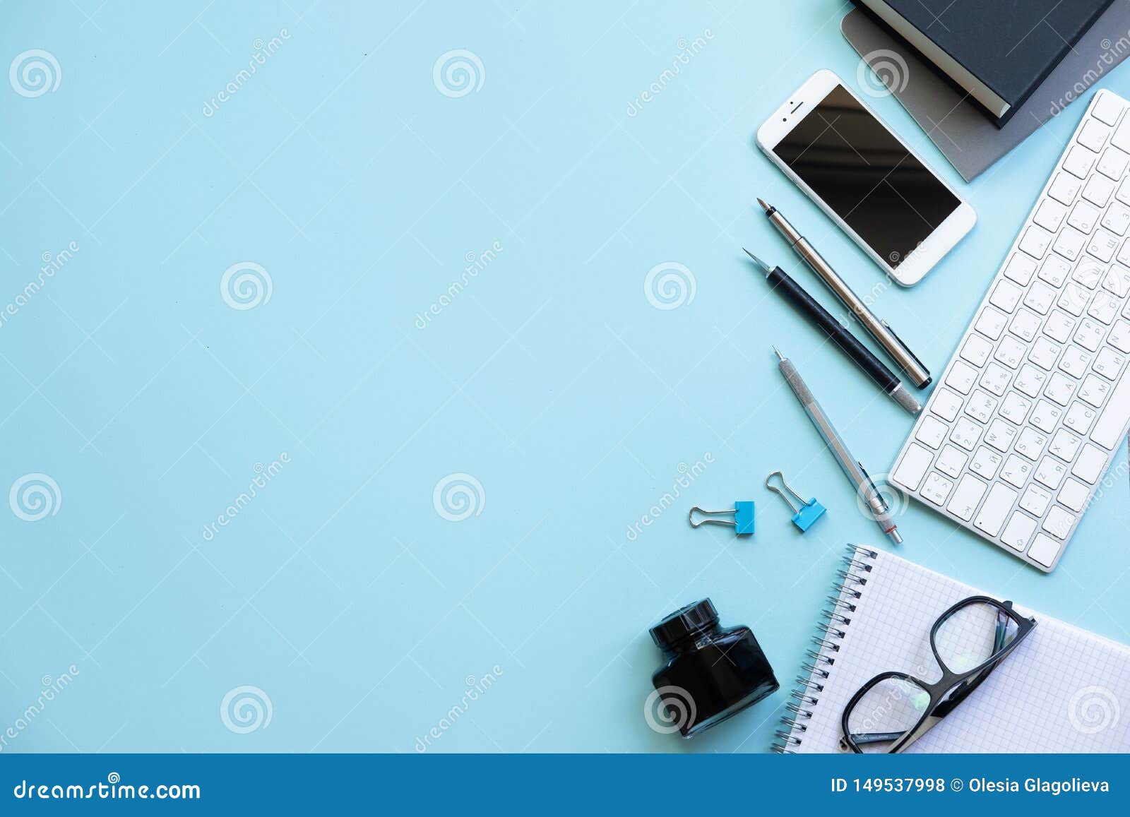 Keyboard With Blue Keypad - Business Process Redesign. 3D. Royalty-Free ...