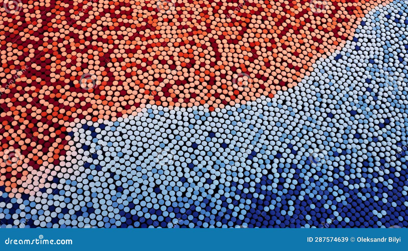 Flat Lay Wallpaper with Thousands Microdots Stock Illustration ...