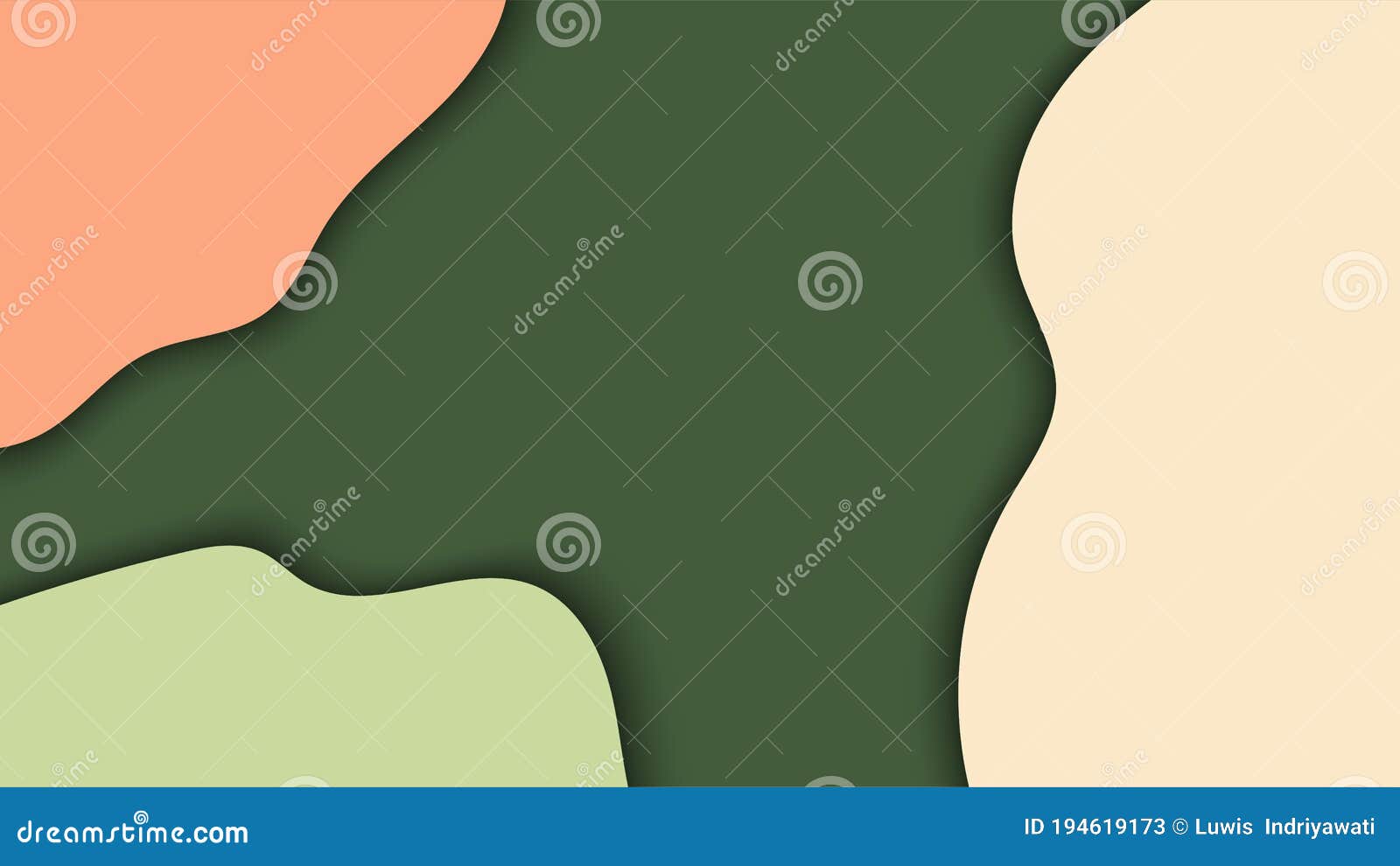 Flat Lay Wave Multicolor Abstract Background Vector Illustration Best ...