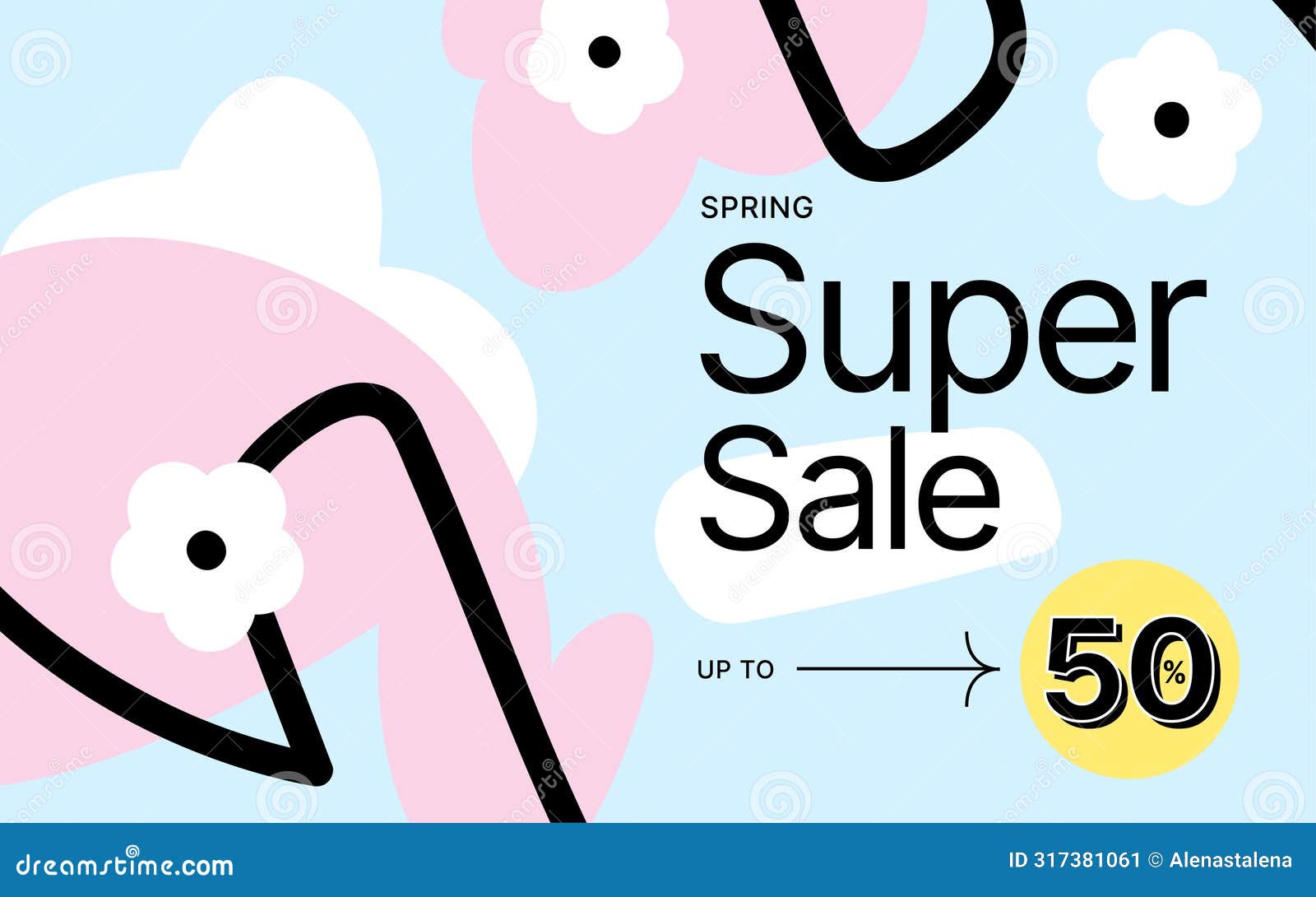 Flat Layout Template. Special Discount Offer Design. Digital ...