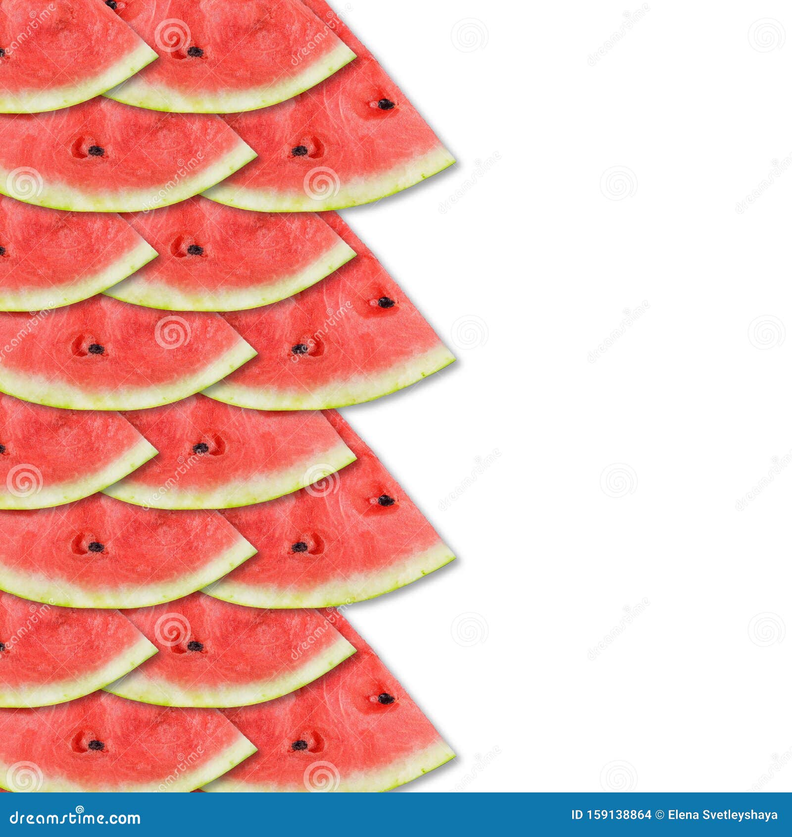 Flat Layout of Watermelon Slices. Watermelon Seamless Pattern Stock ...