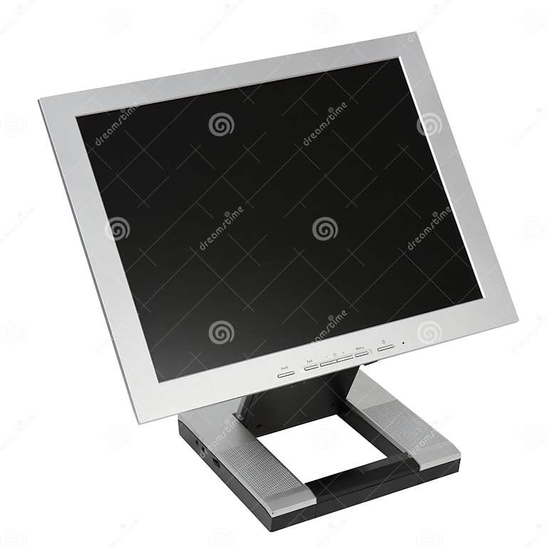 Flat LCD Monitor stock image. Image of access, electronics - 1381999