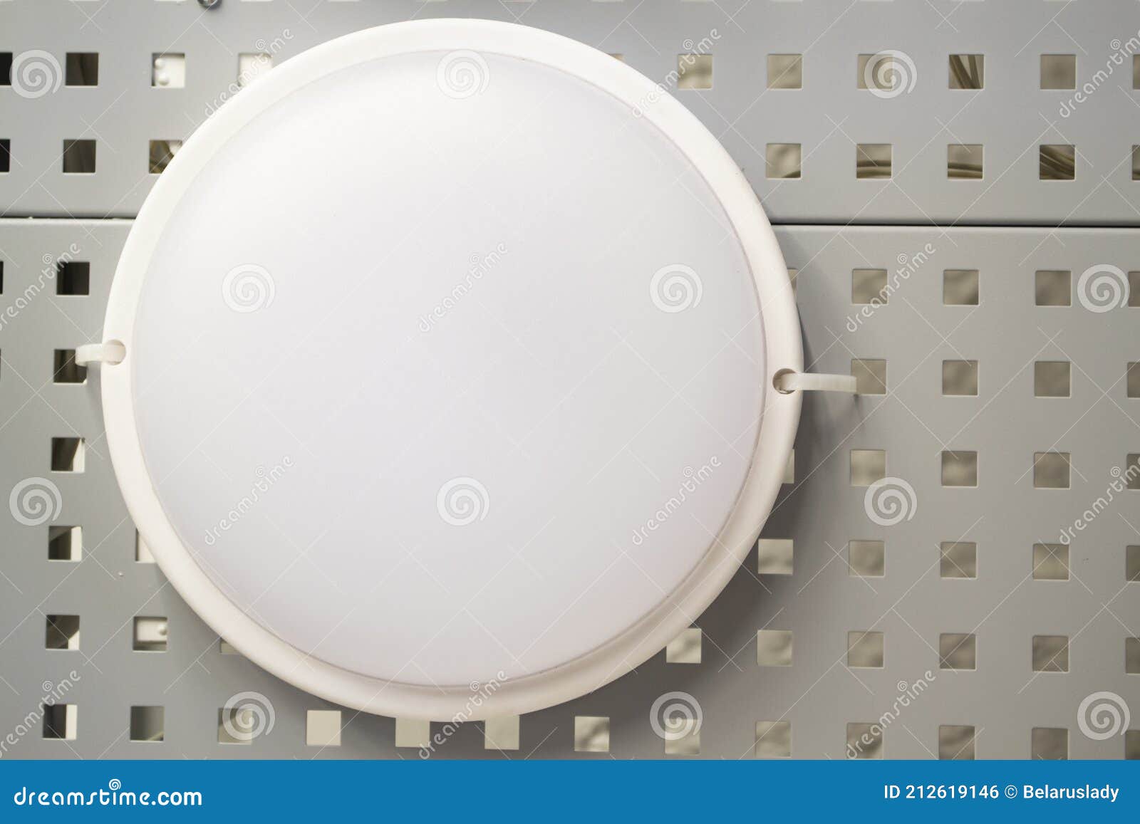 Flat LED Light Circle Panel in Round Shape Stock Photo - Image of idea ...