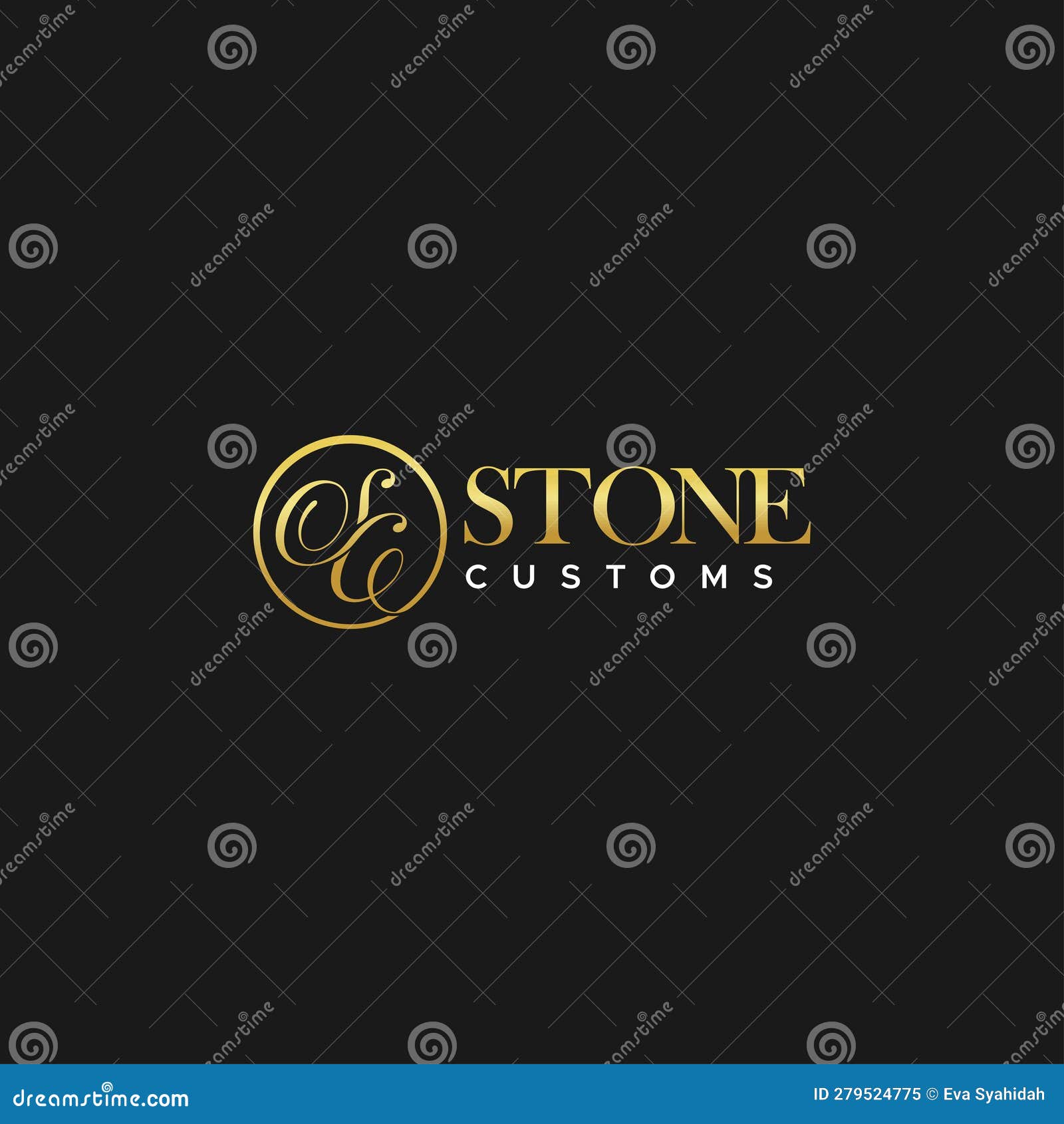Flat Letter Mark Initial STONE CUSTOMS Logo Design Stock Vector ... Flat Letter Mark Initial STONE CUSTOMS Logo Design Stock Vector ...