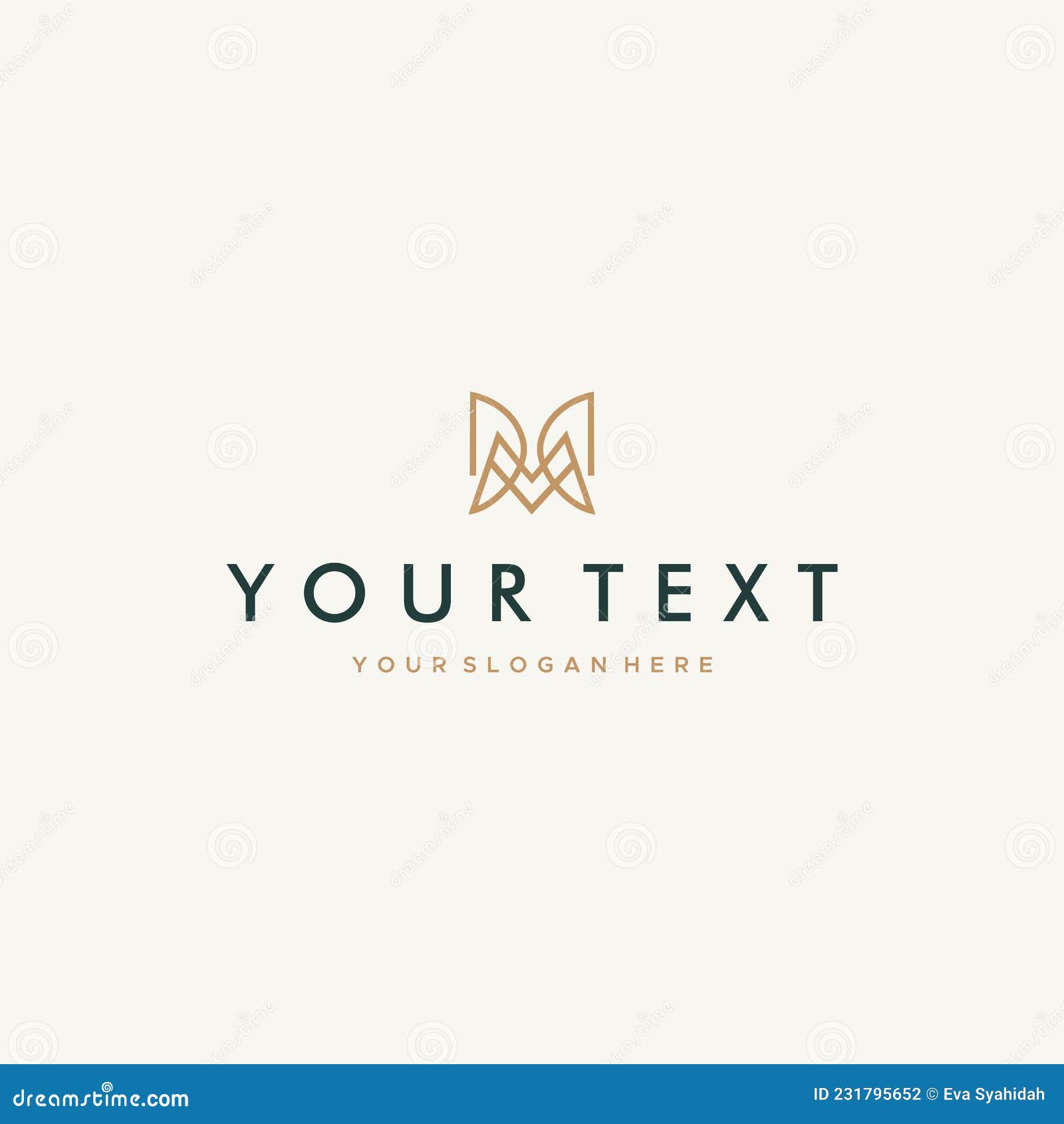 Flat Lettermark Initial D Lane Plane Logo Design Cartoon Vector ...