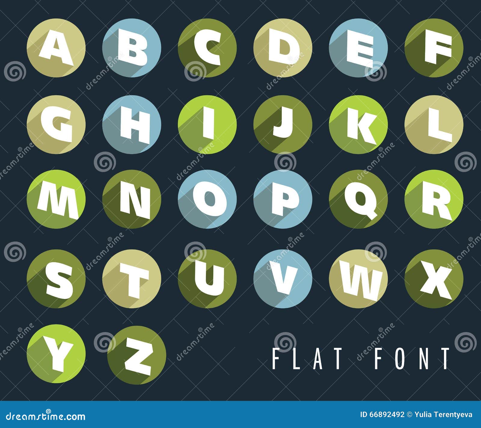 Flat Letters of the Alphabet Stock Vector - Illustration of element ...