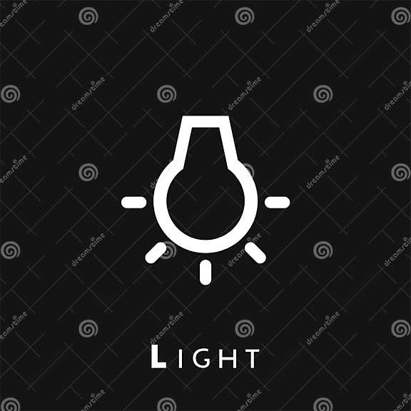 Flat light bulb icon stock illustration. Illustration of bulb - 290273998