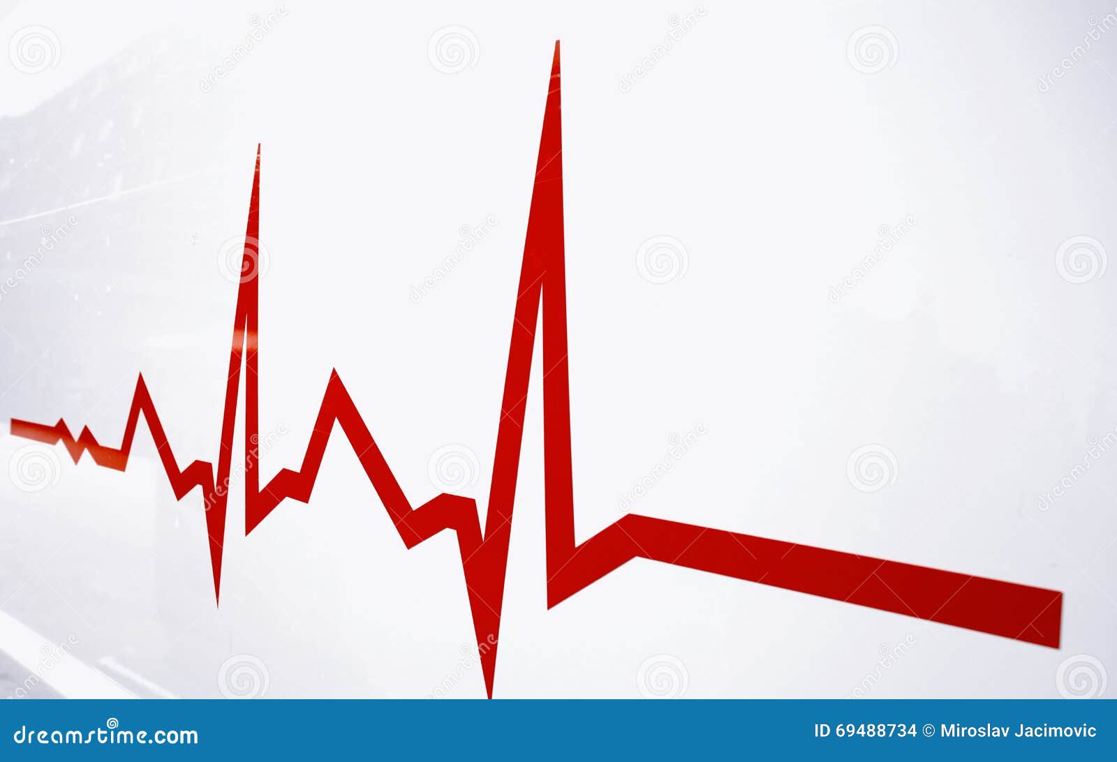 Flat line alert on heart stock photo. Image of blip, human - 69488734