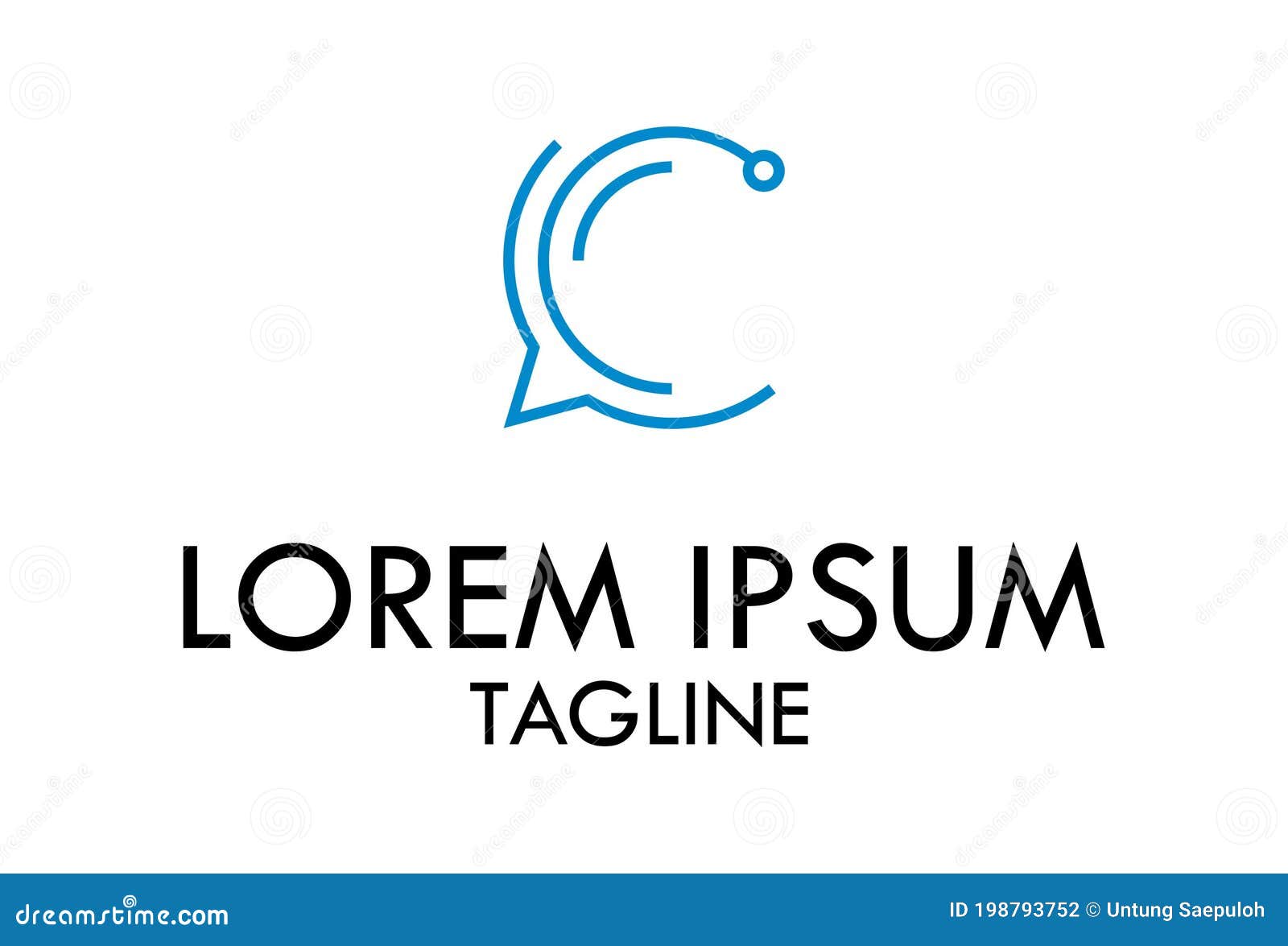 Line Art Customer Service Hotline Support Service Logo Design Stock ...